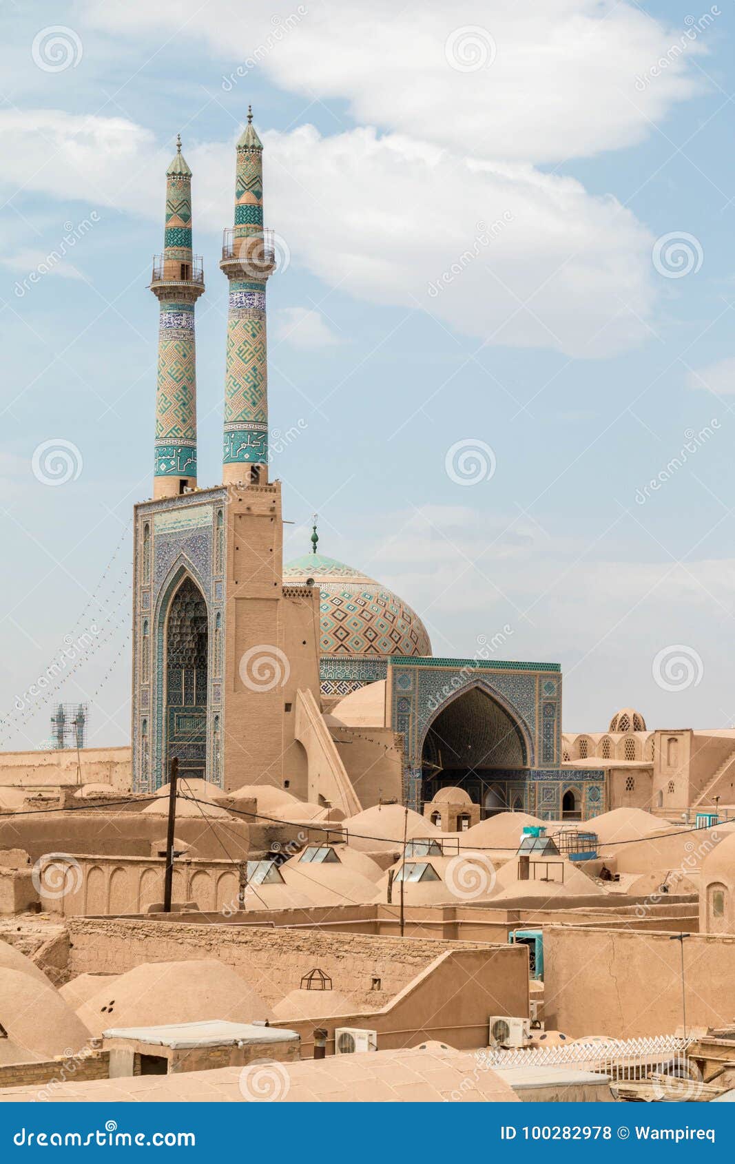 Old mosque in persia editorial stock photo. Image of persia - 100282978