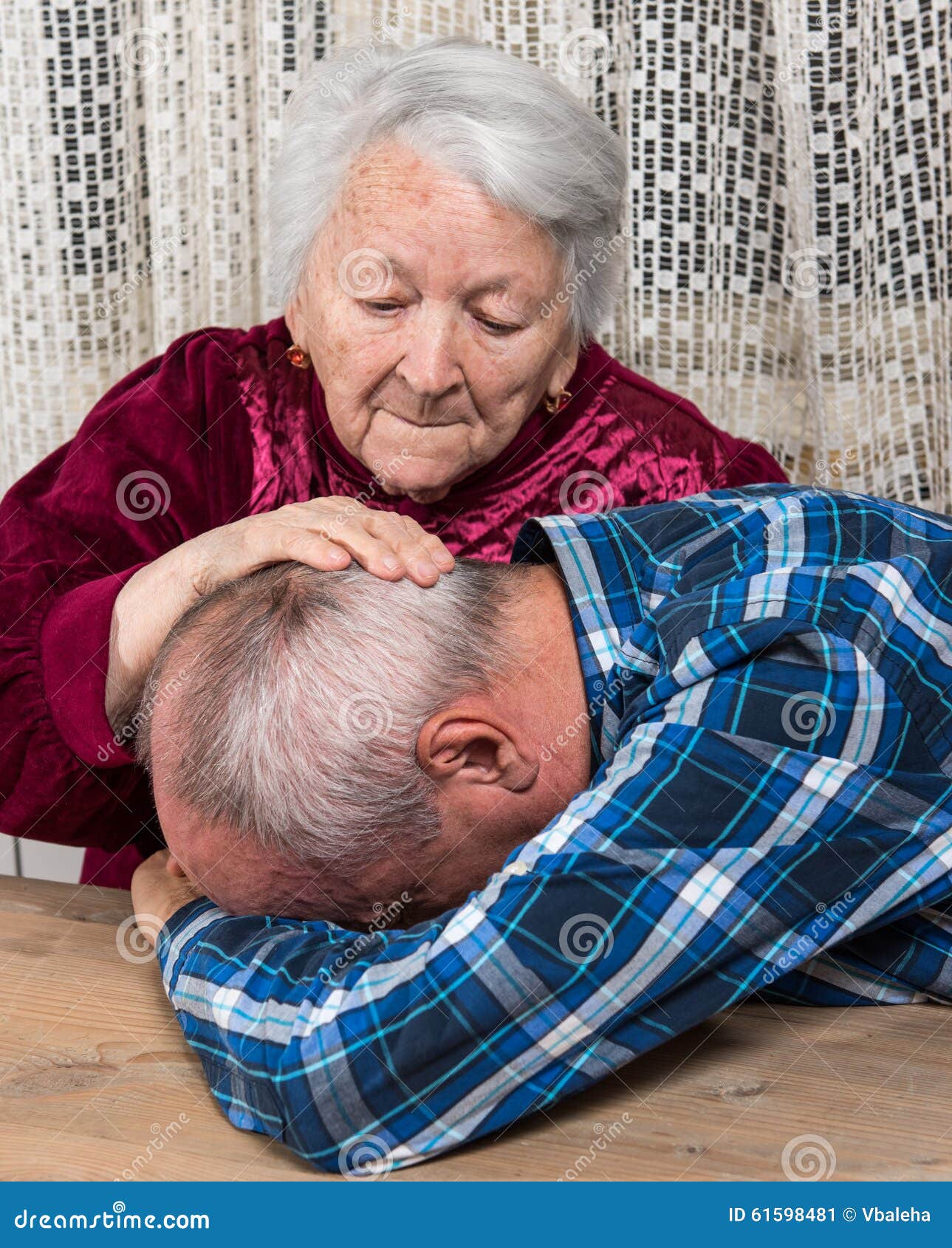Old Mother with Sad Elderly Son Stock Image - Image of people, family ...