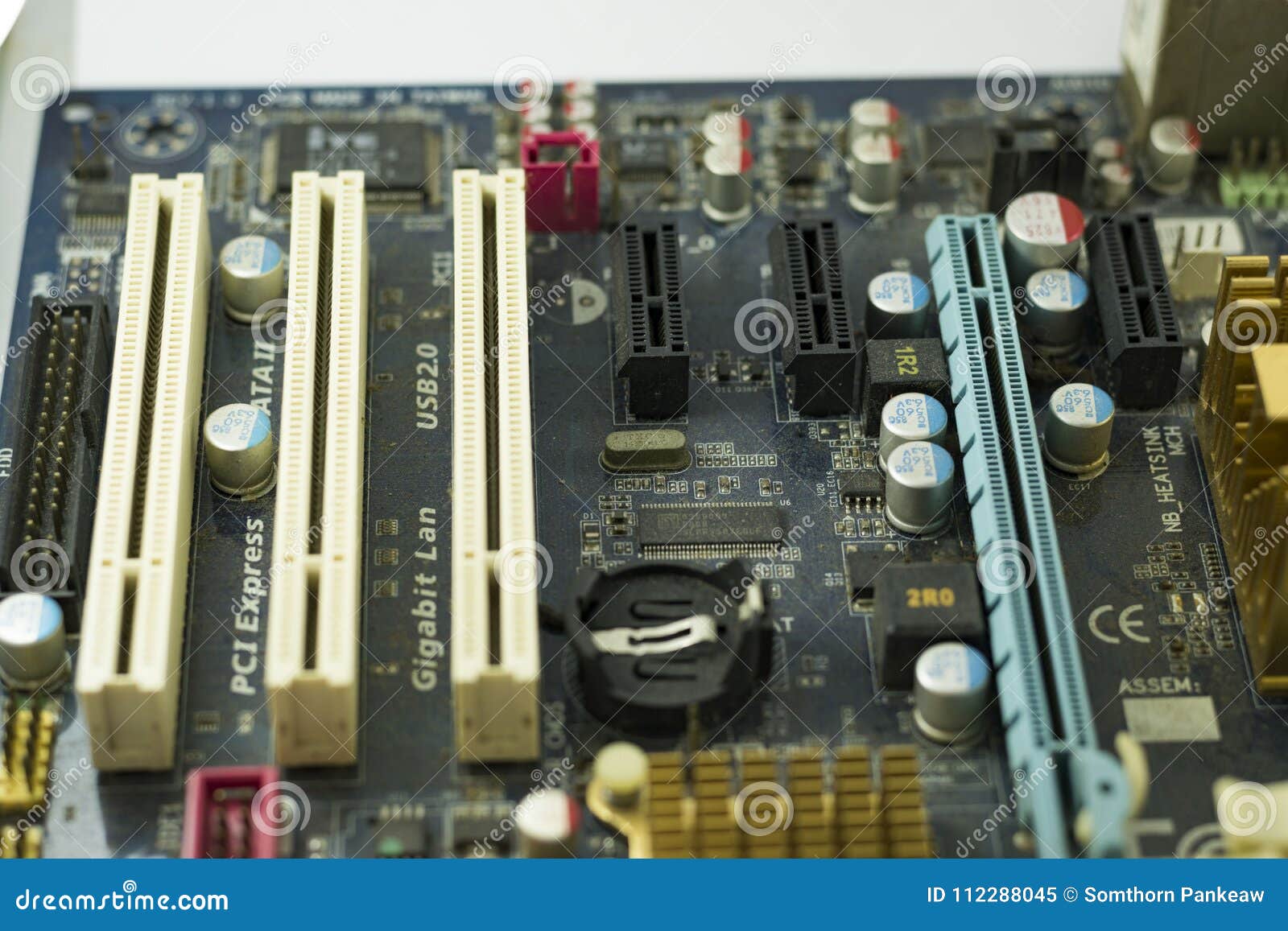 Old motherboard board editorial image. Image of abstract - 112288045