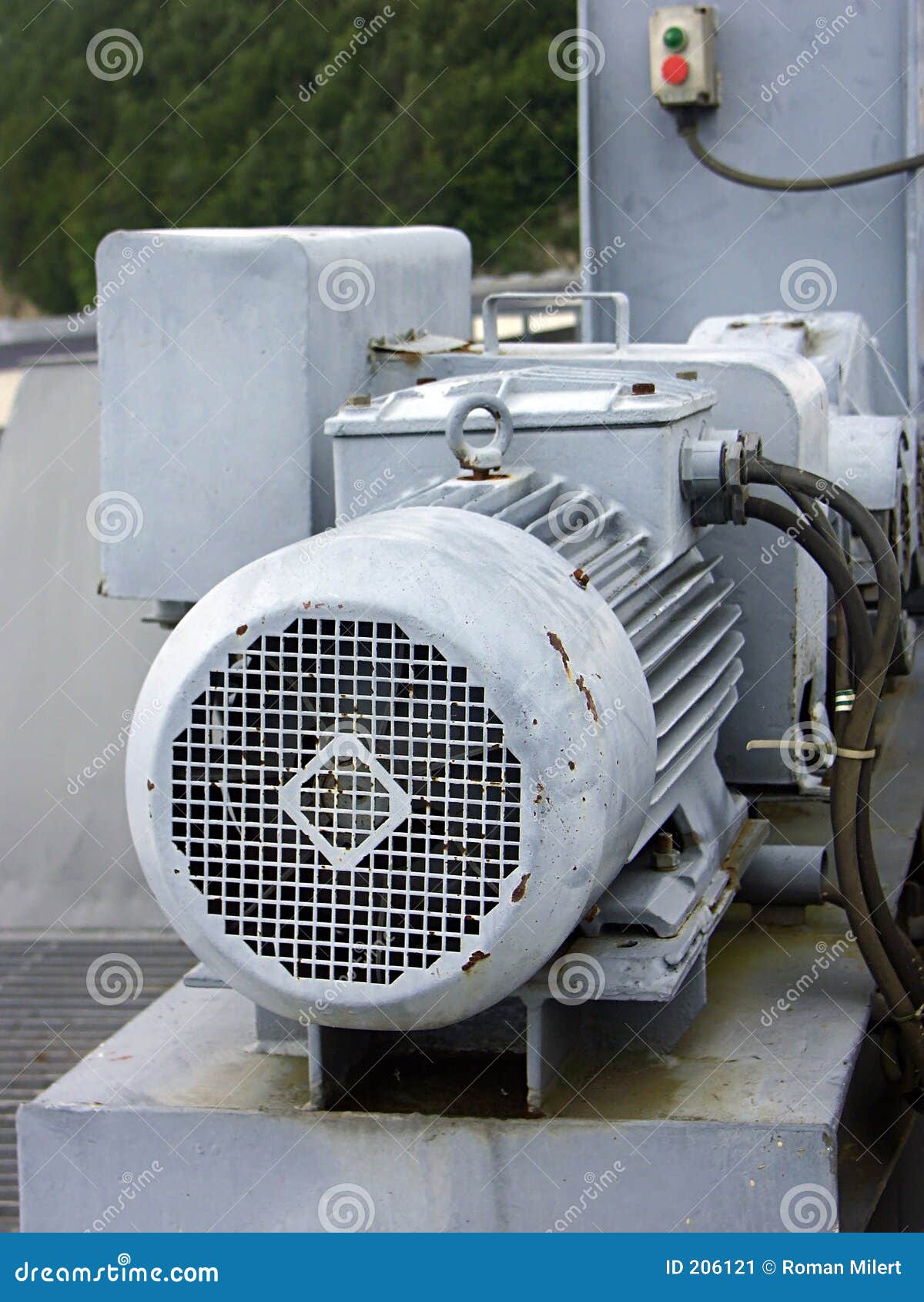 Old motor stock image. Image of phase, connecting, outdoors - 206121
