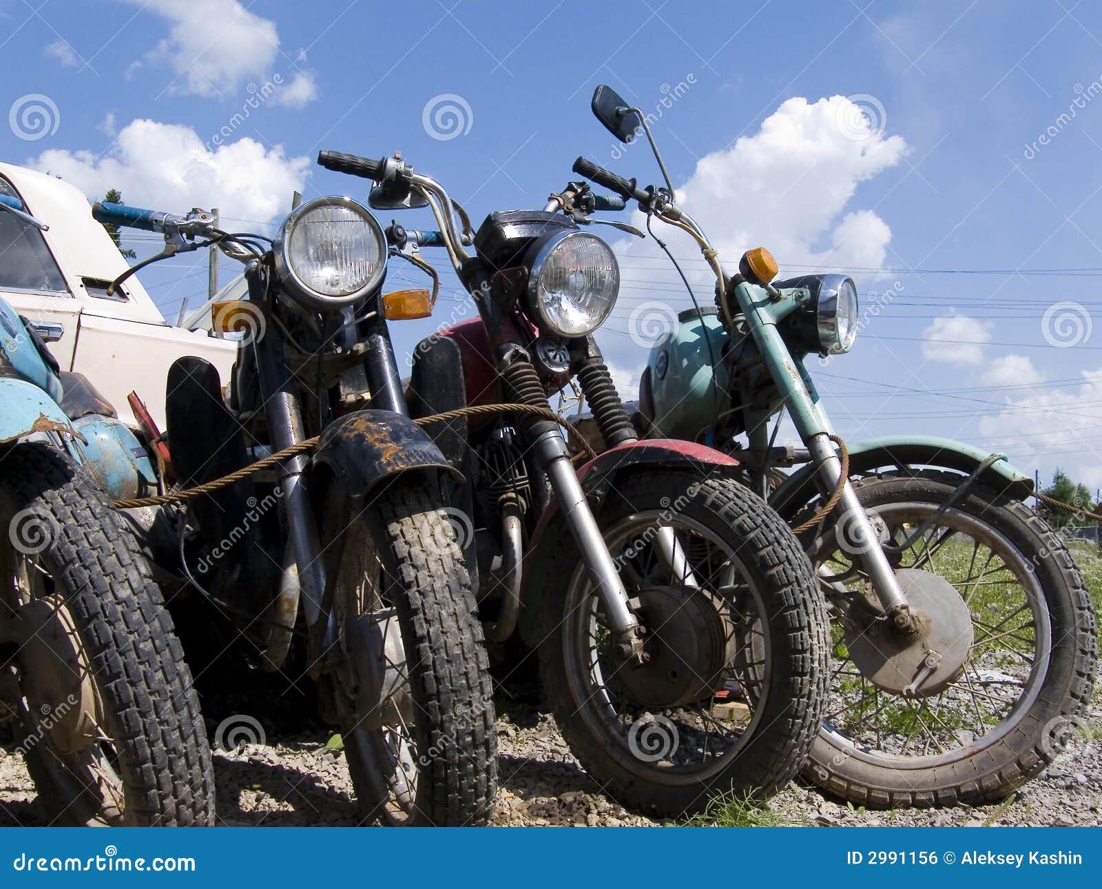 Old motorcycle stock photo. Image of simplicity, engine - 2991156