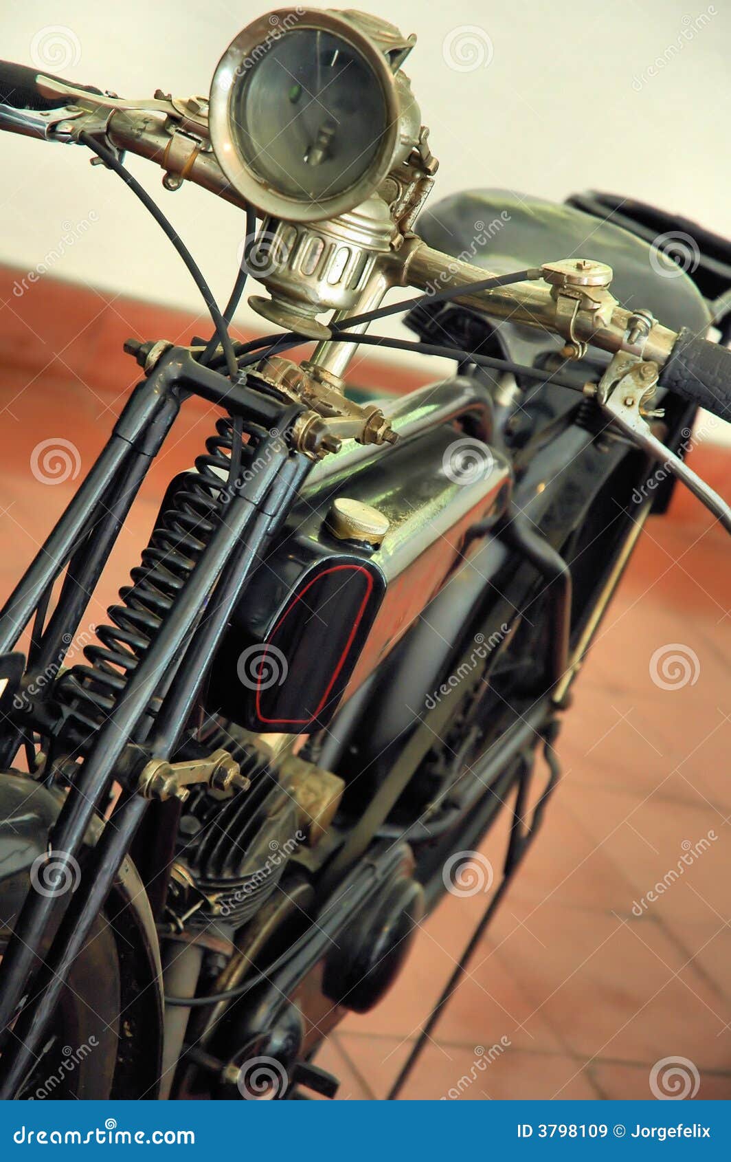 Old motorcycle stock image. Image of motorcycle, retro - 3798109