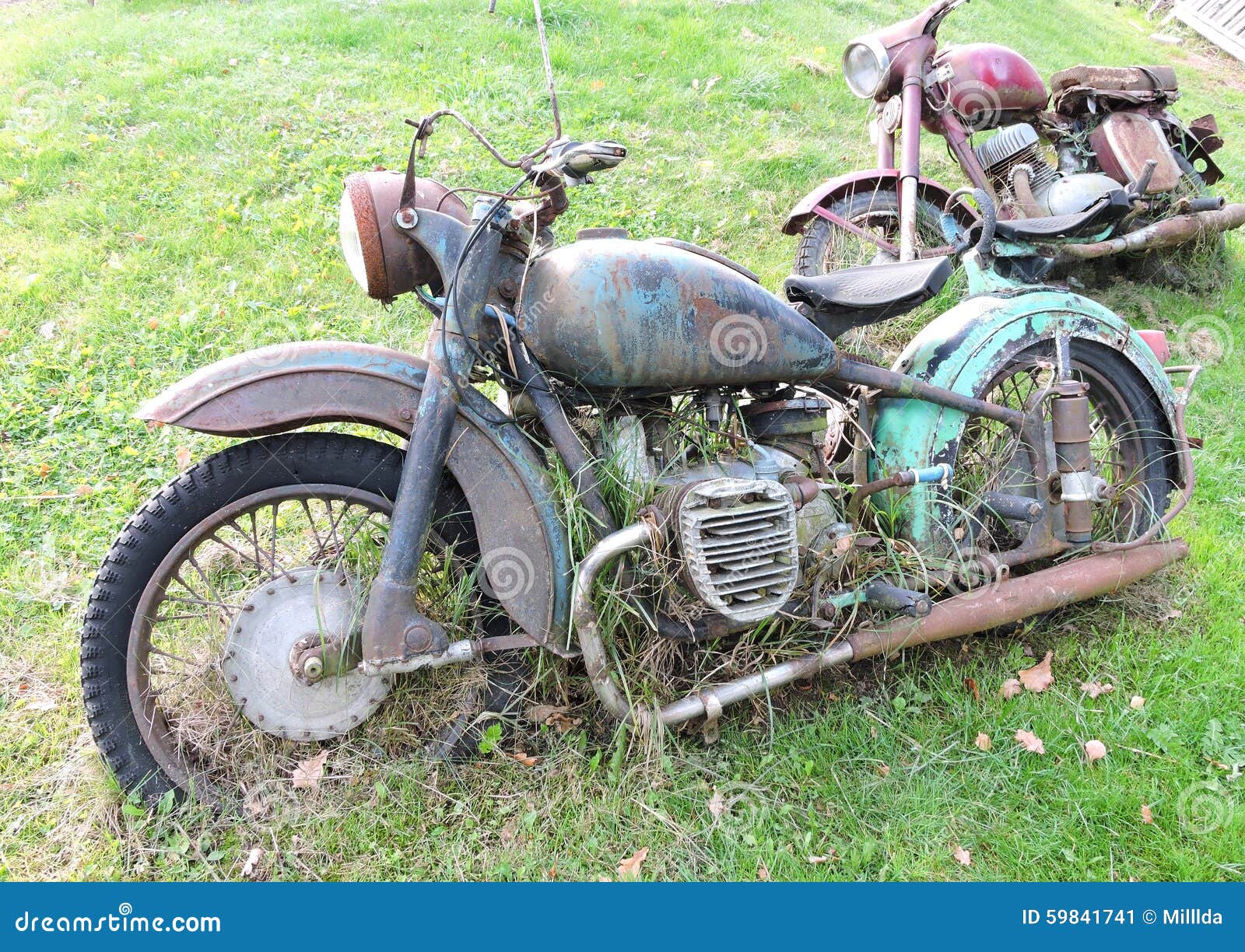 Old motorcycles stock image. Image of metallic, lithuania - 59841741