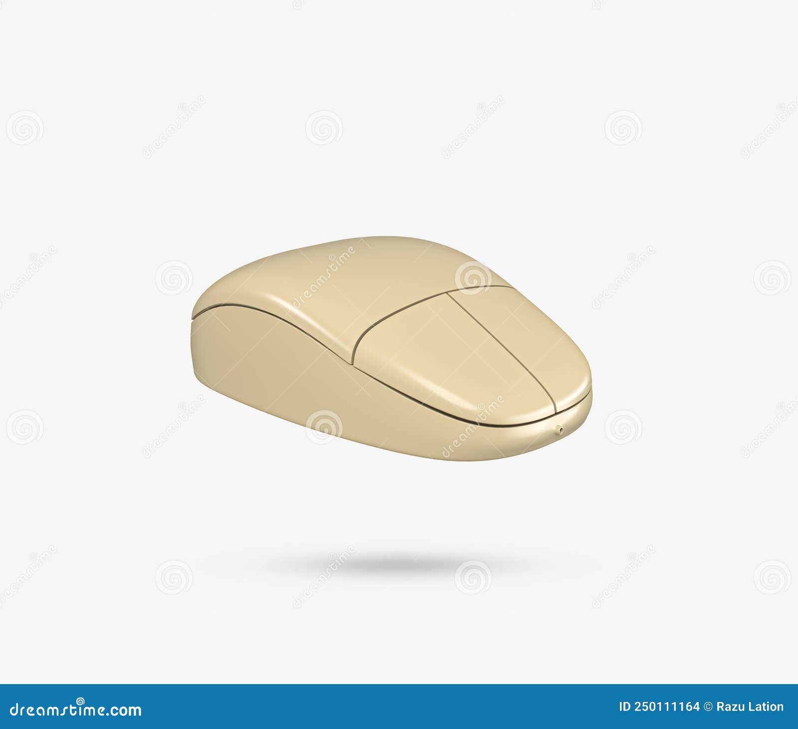 Old Mouse 3D Icon. Desktop Computer Retro Vintage Mouse. Stock ...