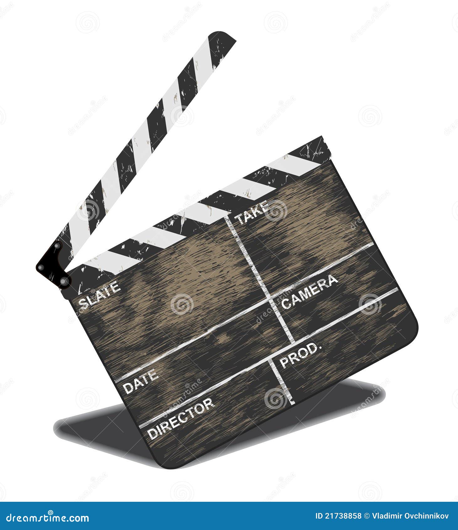 Movie Clapper Board. Slate Of Clapperboard. Director Of Film. Take ...
