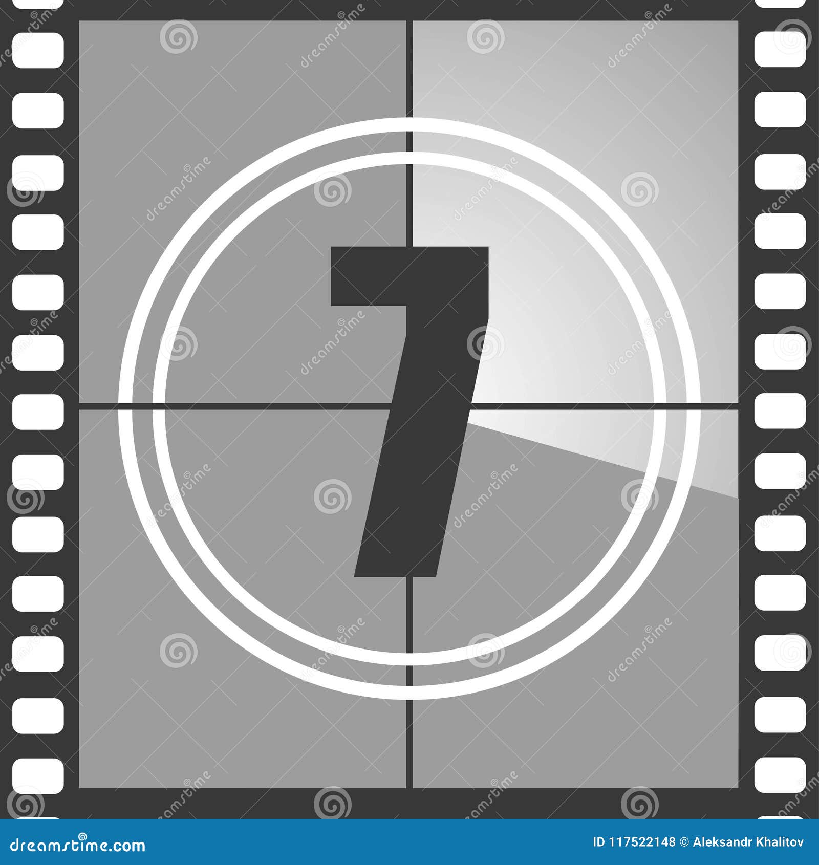 7 from Old Movie Count Down Stock Illustration - Illustration of modern ... 7 from Old Movie Count Down Stock Illustration - Illustration of modern ...