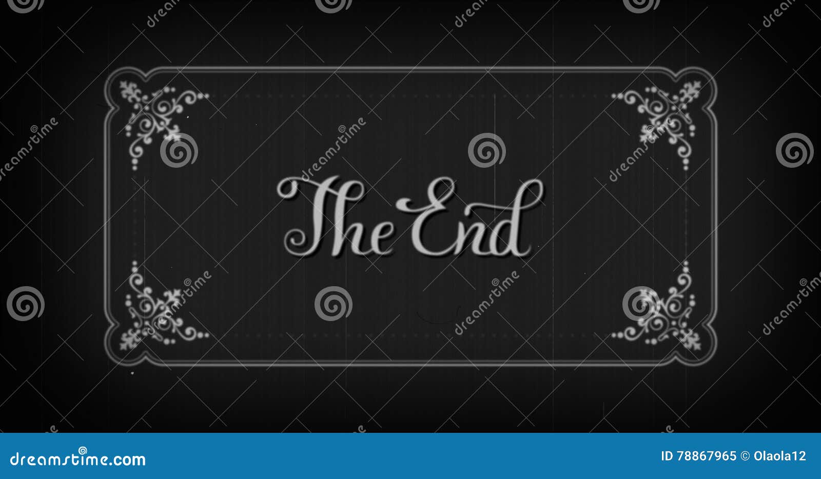 Old movie ending stock video. Video of film, colorful - 78867965