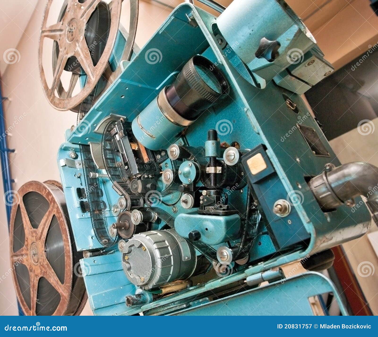 Old movie projector stock image. Image of 35mm, play - 20831757