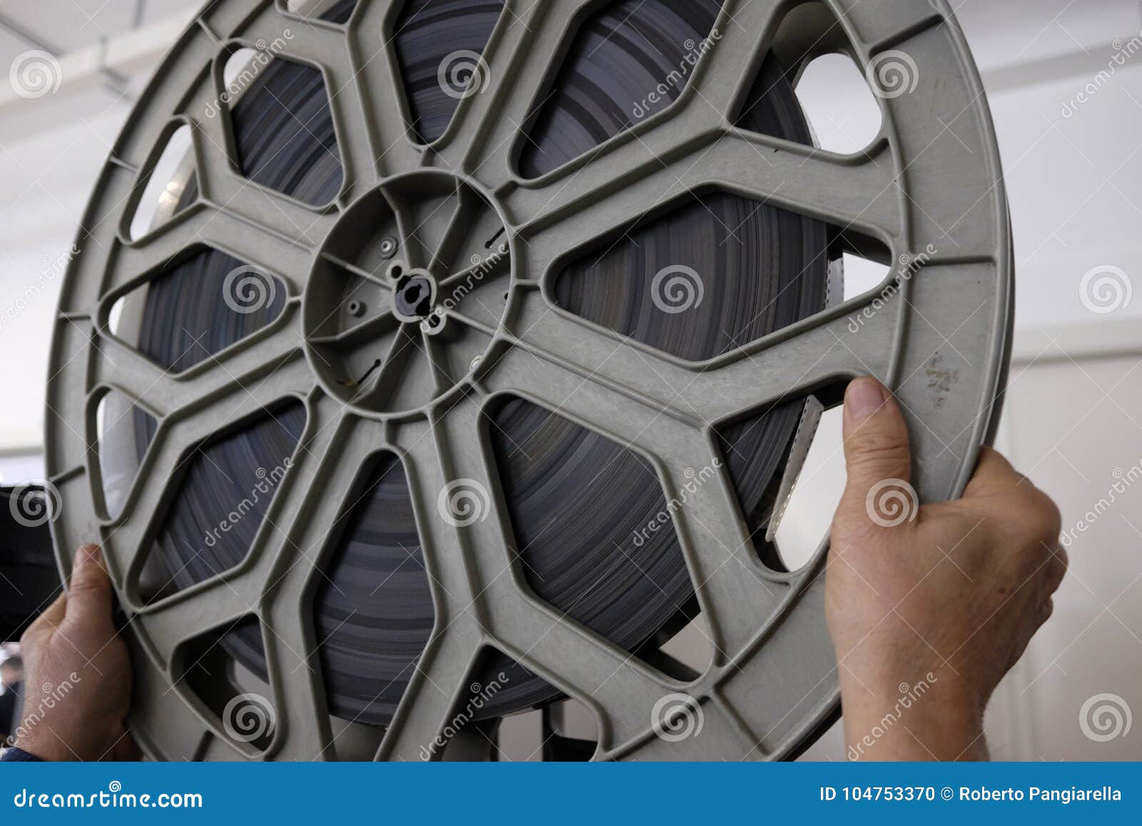 Old movie projector stock photo. Image of industry, 35mm - 104753370