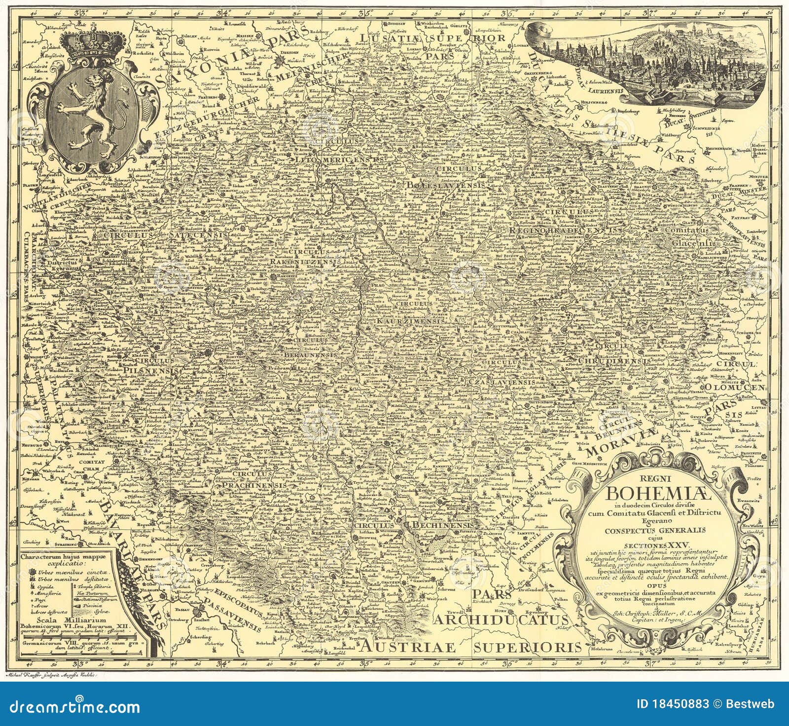 Old Mullers Map Of Bohemia From Editorial Photo | CartoonDealer.com ...