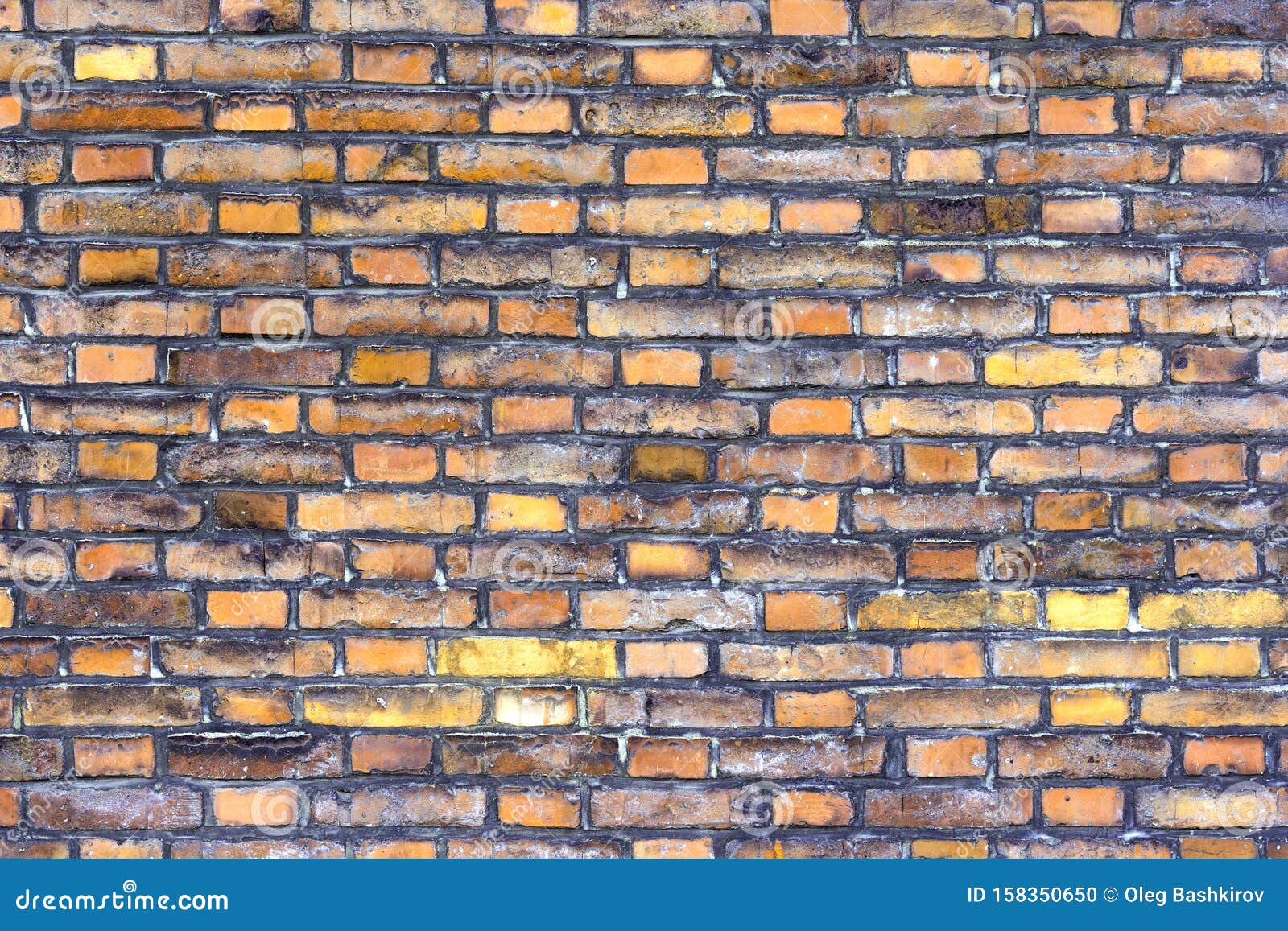 Old Multi-colored Brick Wall. Natural Background for Designers Stock ...
