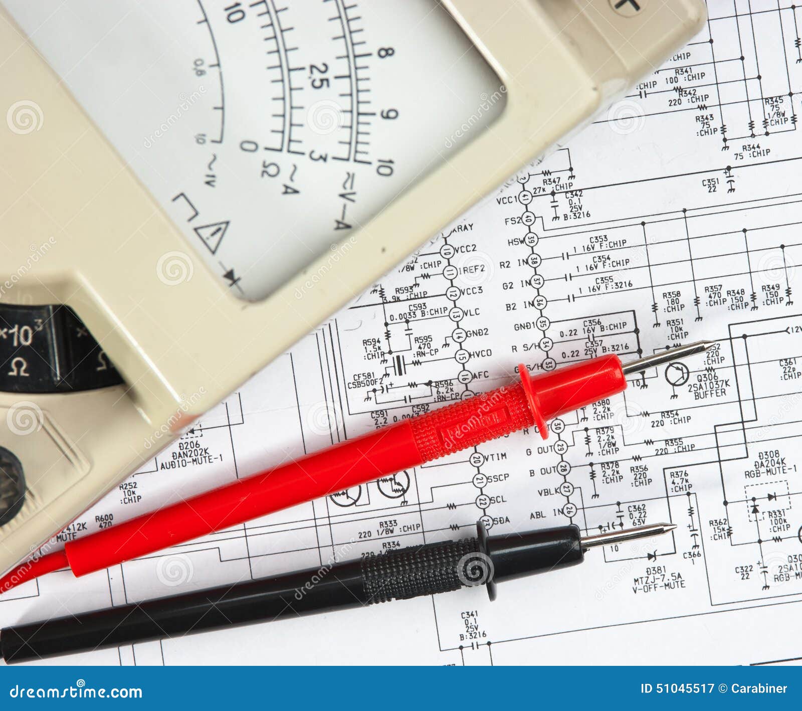 Old multimeter stock image. Image of project, device - 51045517