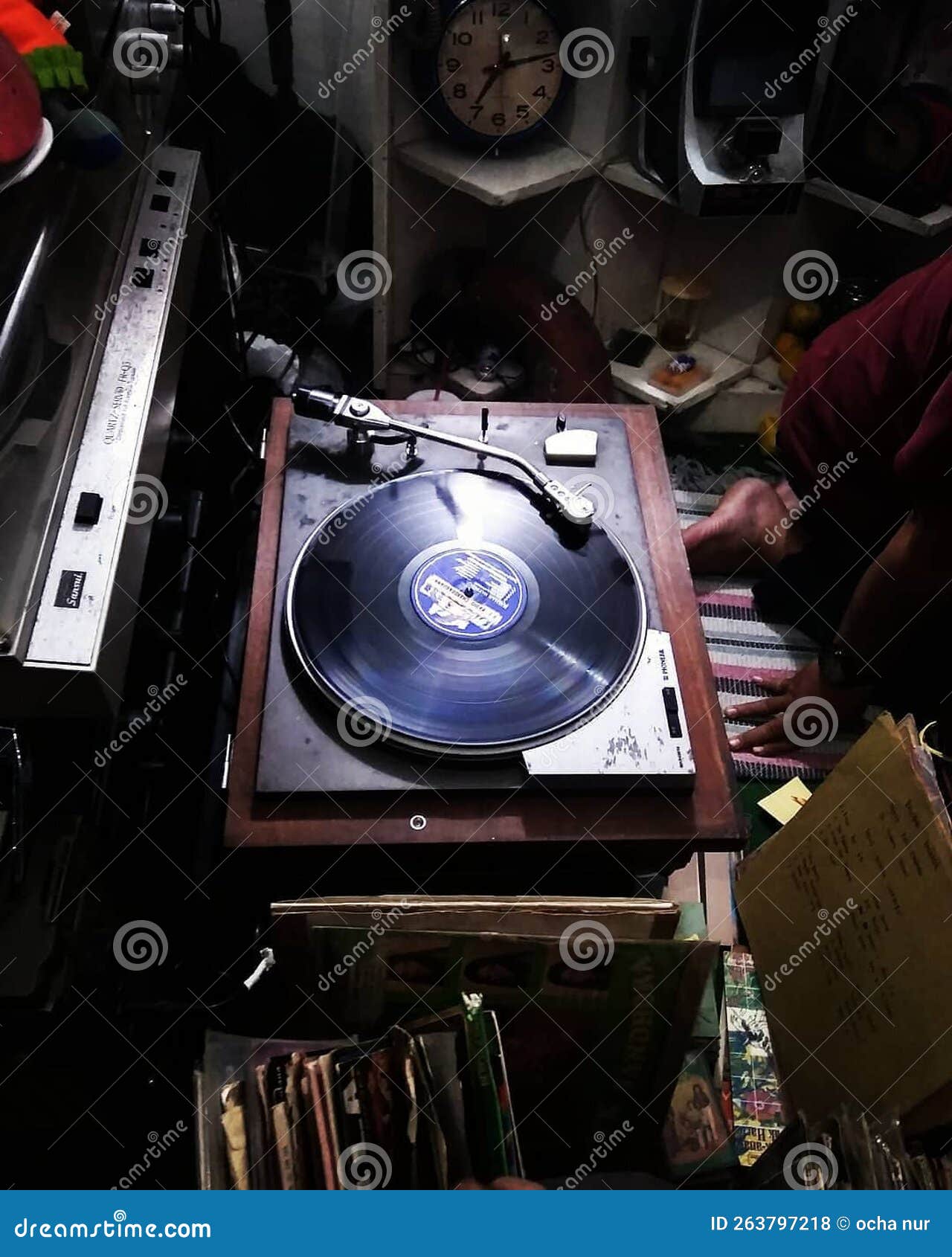 Old music box editorial stock photo. Image of electronics - 263797218