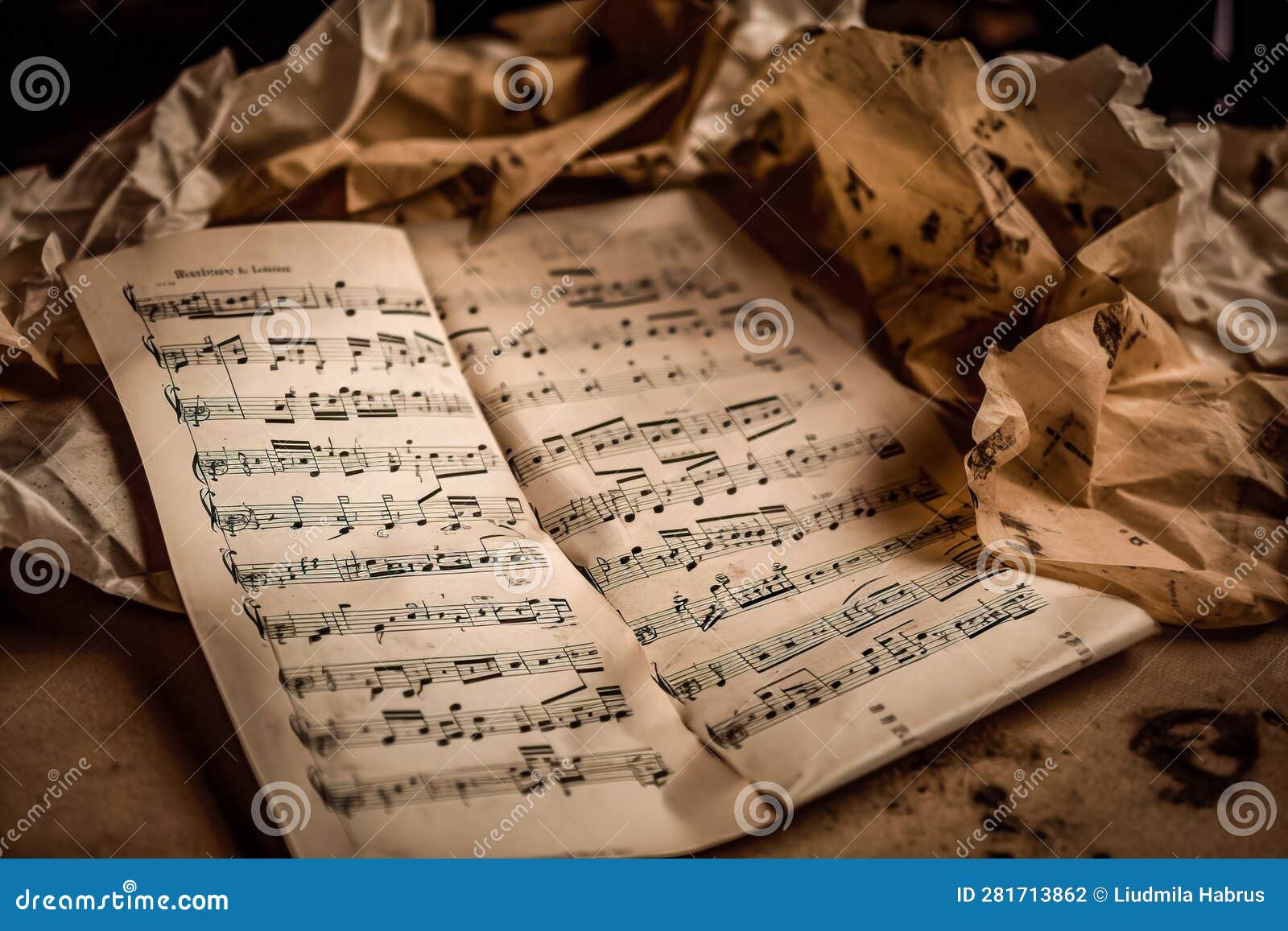 Vintage Music Notes Photography