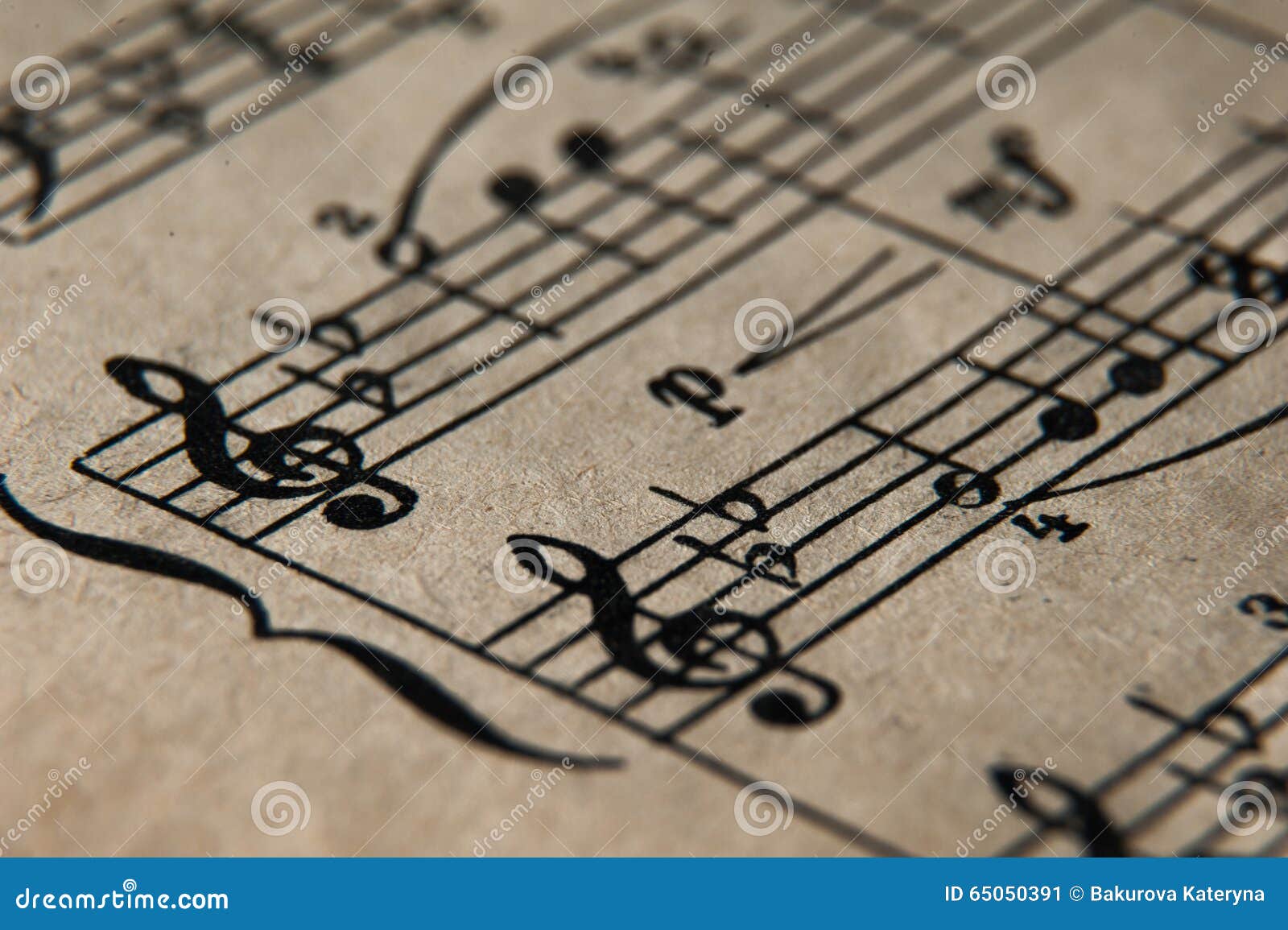 Old Music Notes stock image. Image of close, classical - 65050391