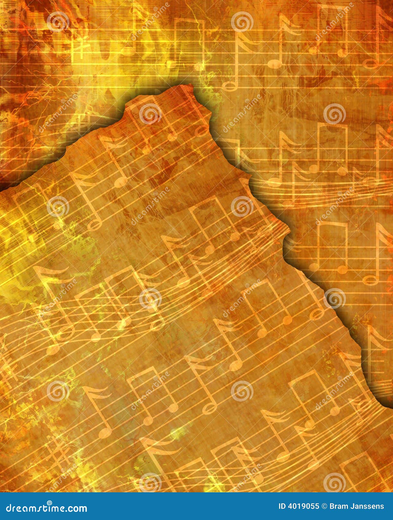 Old music paper stock illustration. Illustration of vintage - 4019055