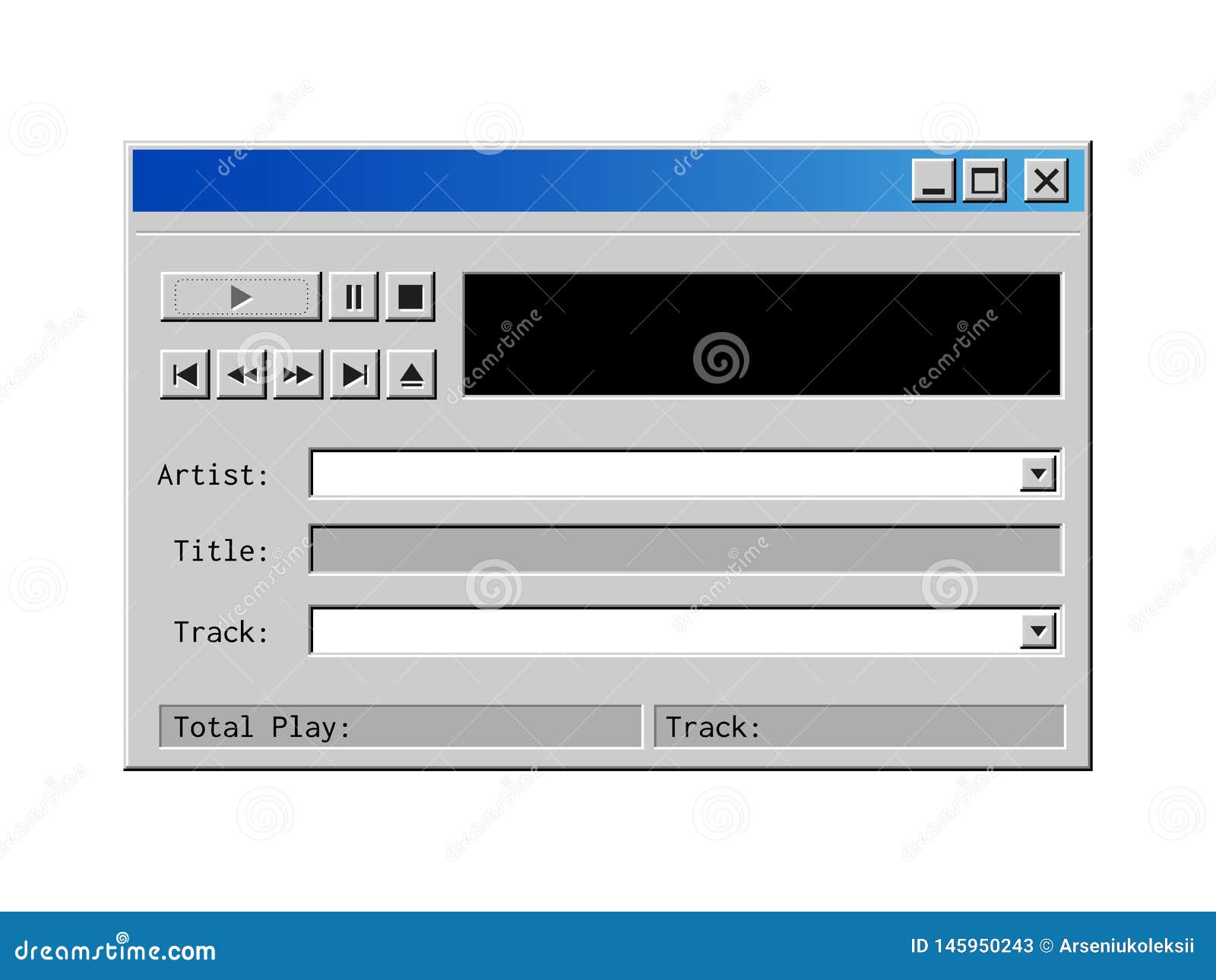 Playback Window Stock Illustrations – 93 Playback Window Stock ...