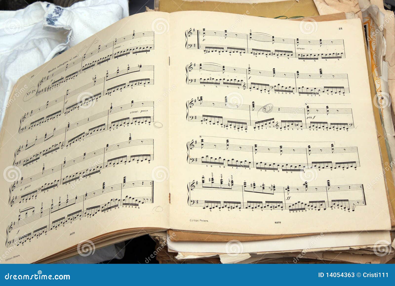 Old musical score stock image. Image of chopin, music - 14054363