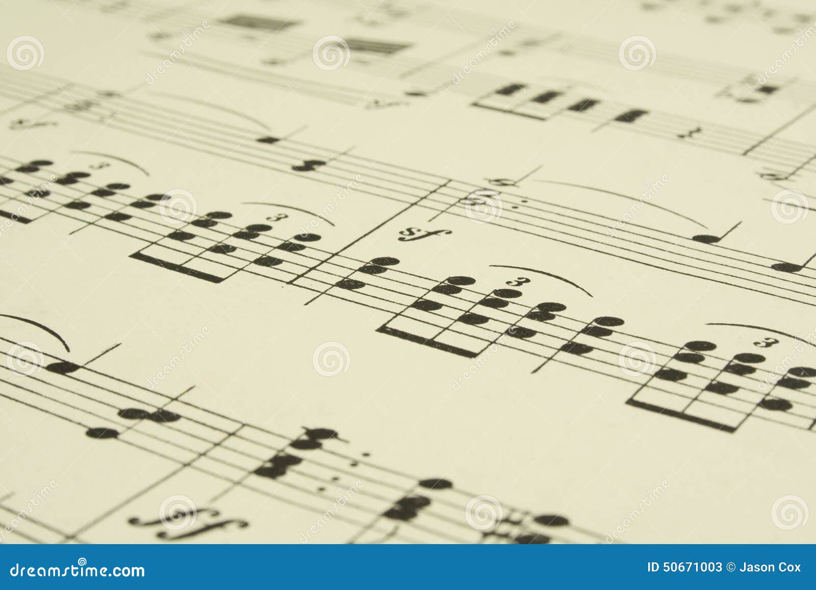 Old Musical Score Sheet stock image. Image of view, landscape - 50671003