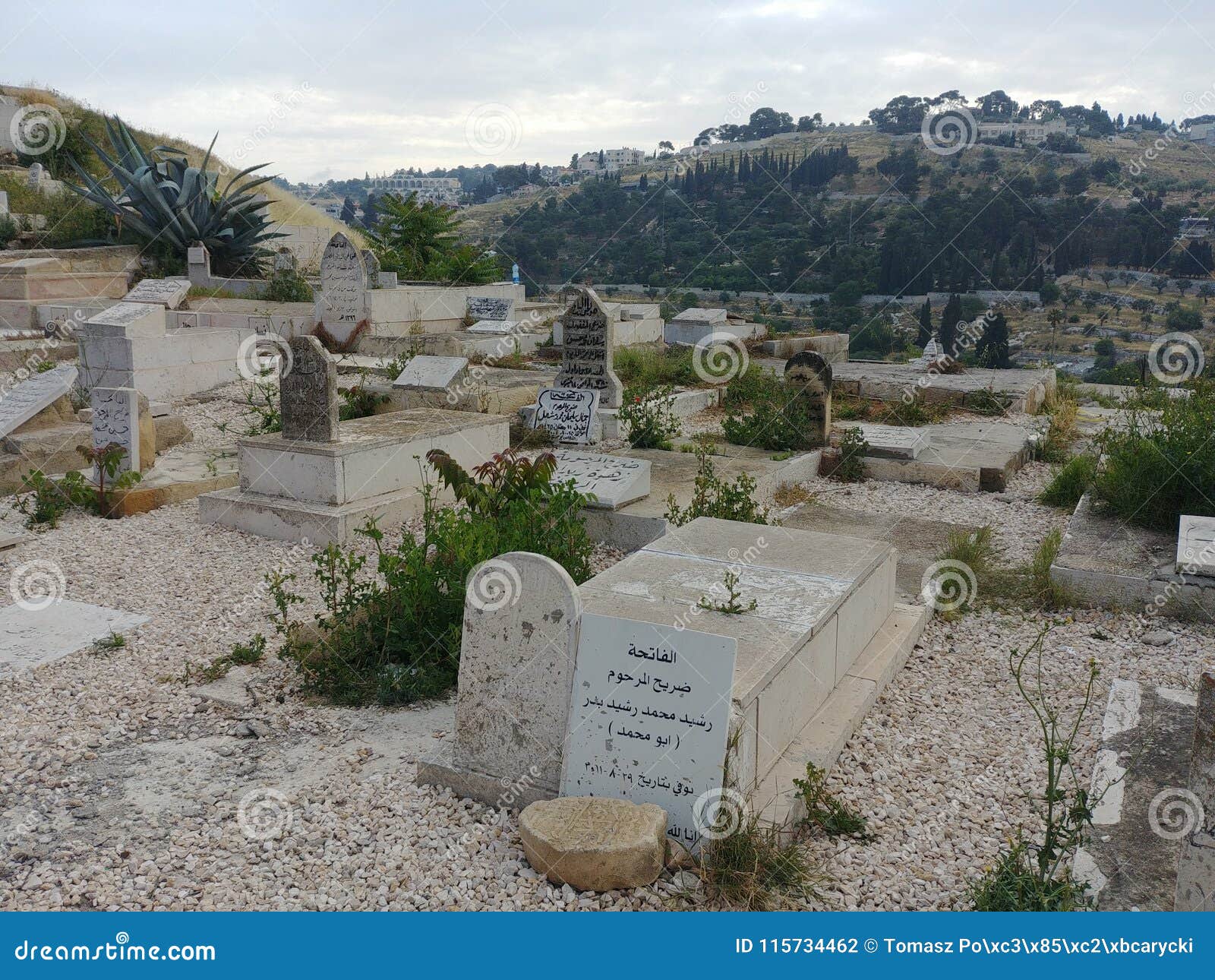 Muslim Graveyard in Jerusalem Editorial Photography - Image of ...