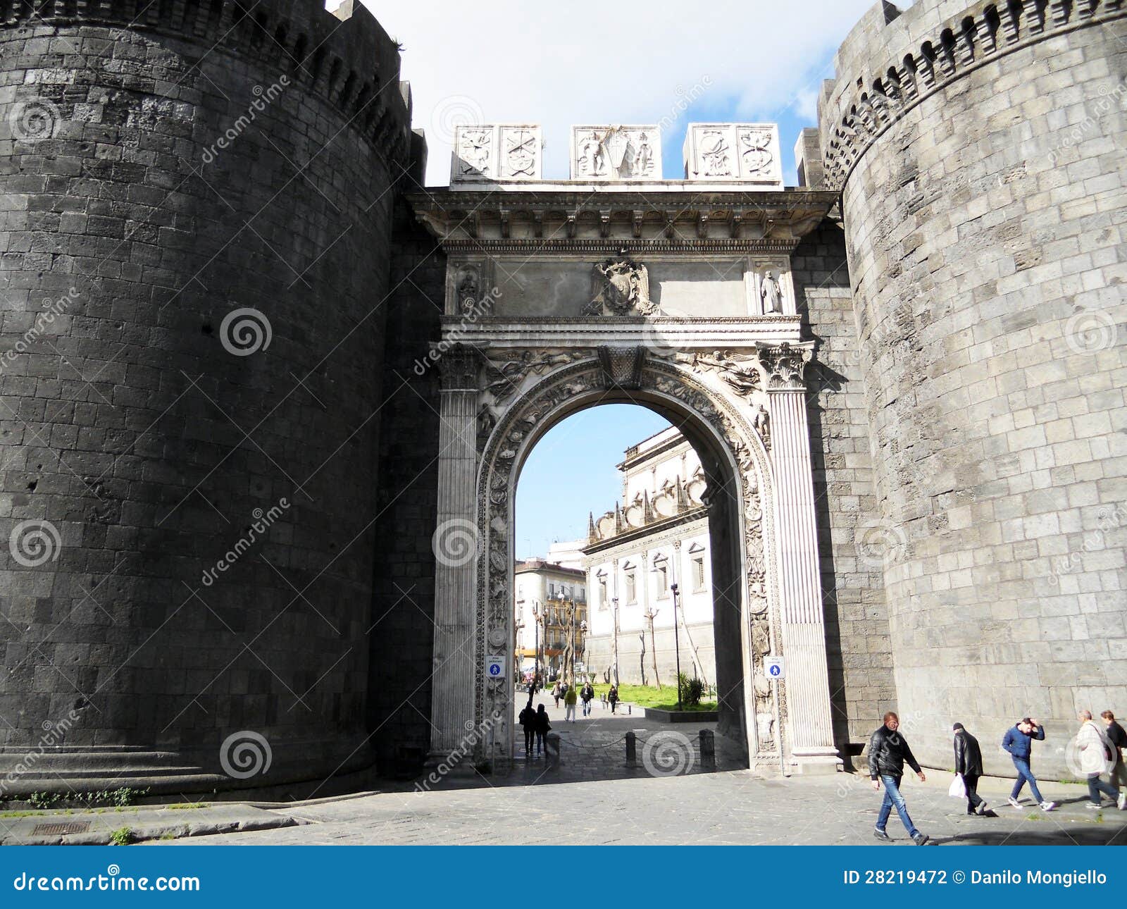 Old naples gate editorial photography. Image of italy - 28219472