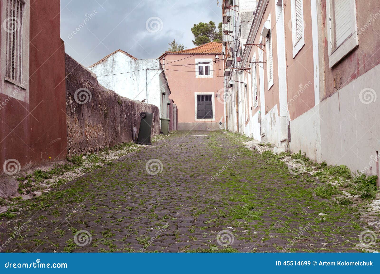 The Old Narrow Street with Old House Stock Image - Image of wall, stone ... The Old Narrow Street with Old House Stock Image - Image of wall, stone ...