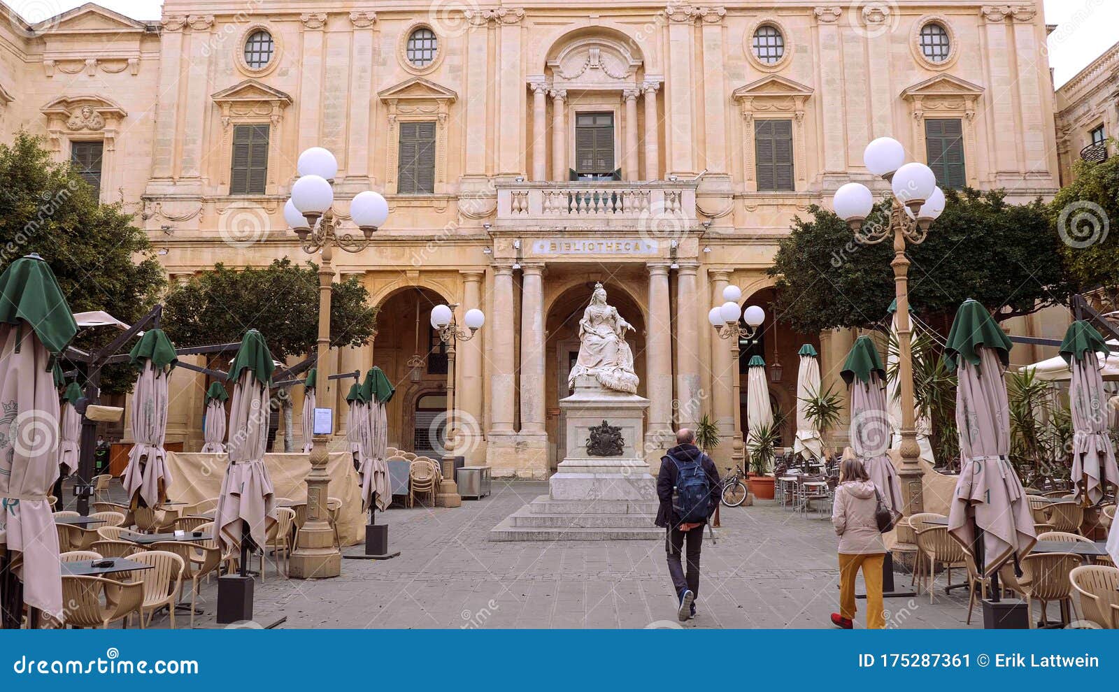 Old National Library Building in Valletta Malta - MALTA, MALTA - MARCH ...