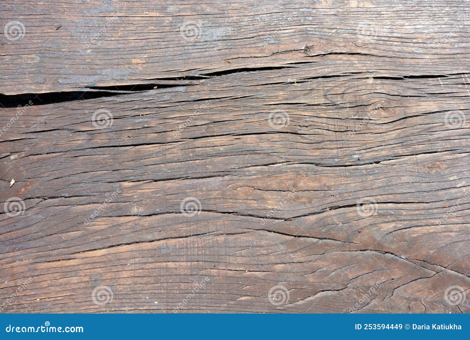 Old Natural Wooden Boards with Interesting Patterns Illuminated by ...