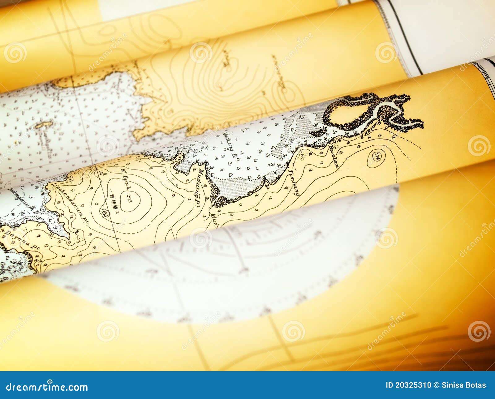 Nautical Chart Royalty-Free Stock Photo | CartoonDealer.com #20445297