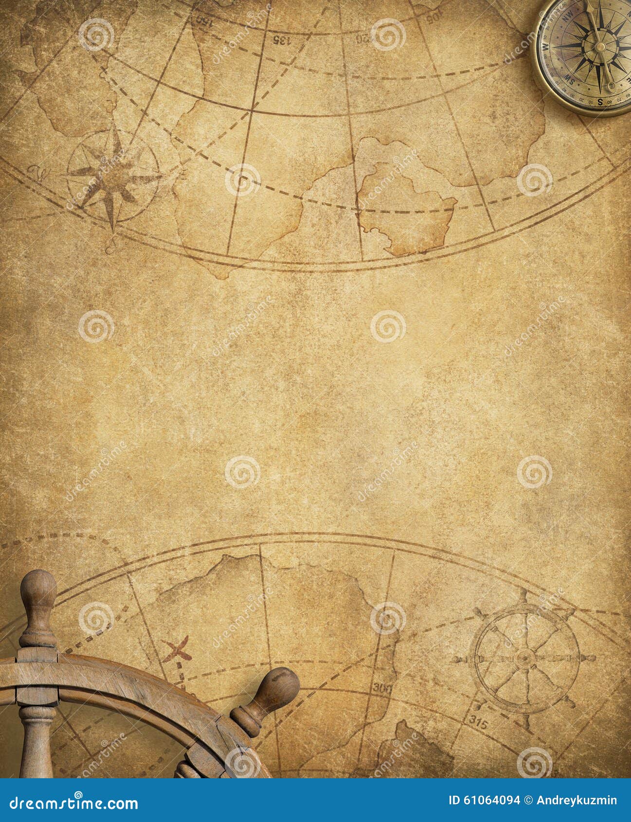 Gold Compass Over World Map Brown Stock Illustrations – 8 Gold Compass ...