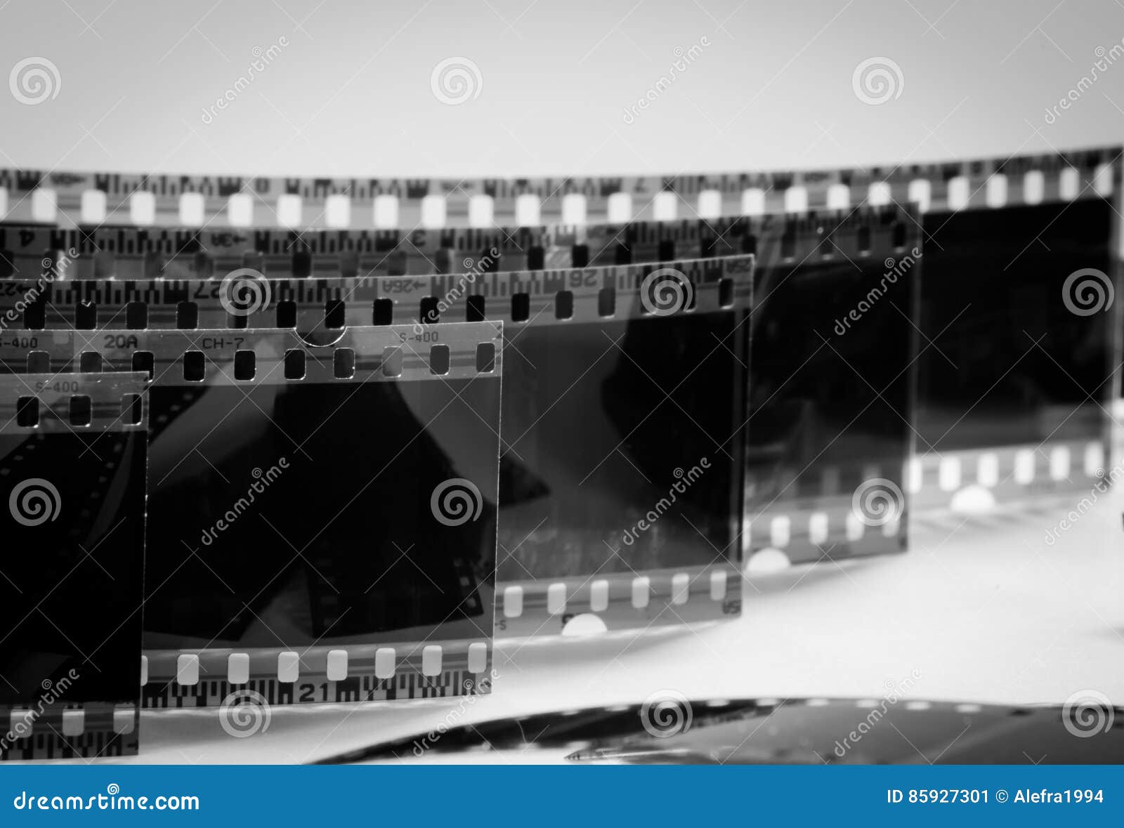 Old Negatives on a White Background Stock Image - Image of process ...