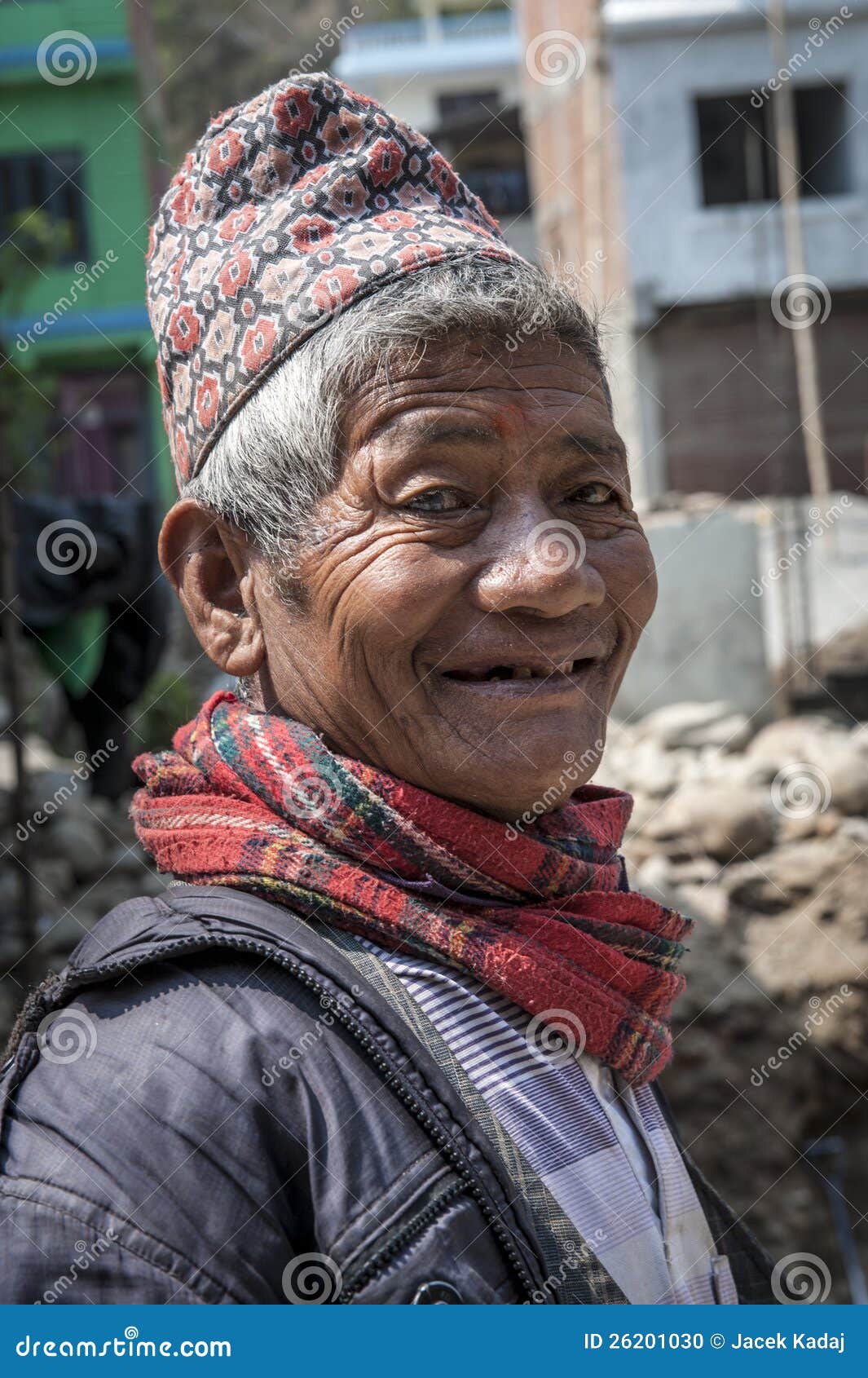 Old Nepali Man with Traditional Hat Editorial Image - Image of asia ...