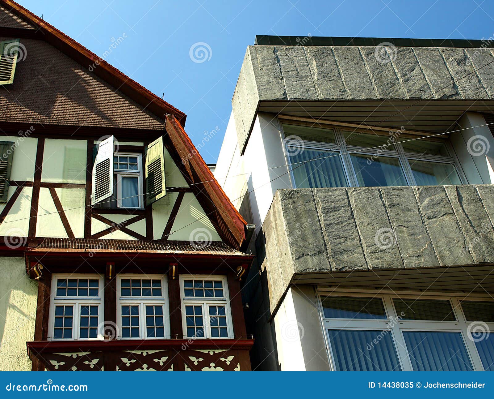 Old and new stock image. Image of comparison, house, antagonism - 14438035