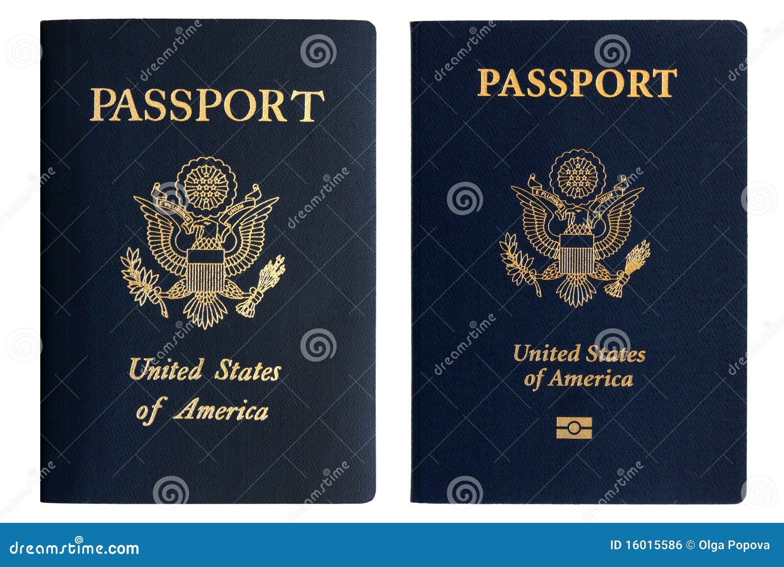 Old and New American Passports Stock Photo - Image of object, close ...
