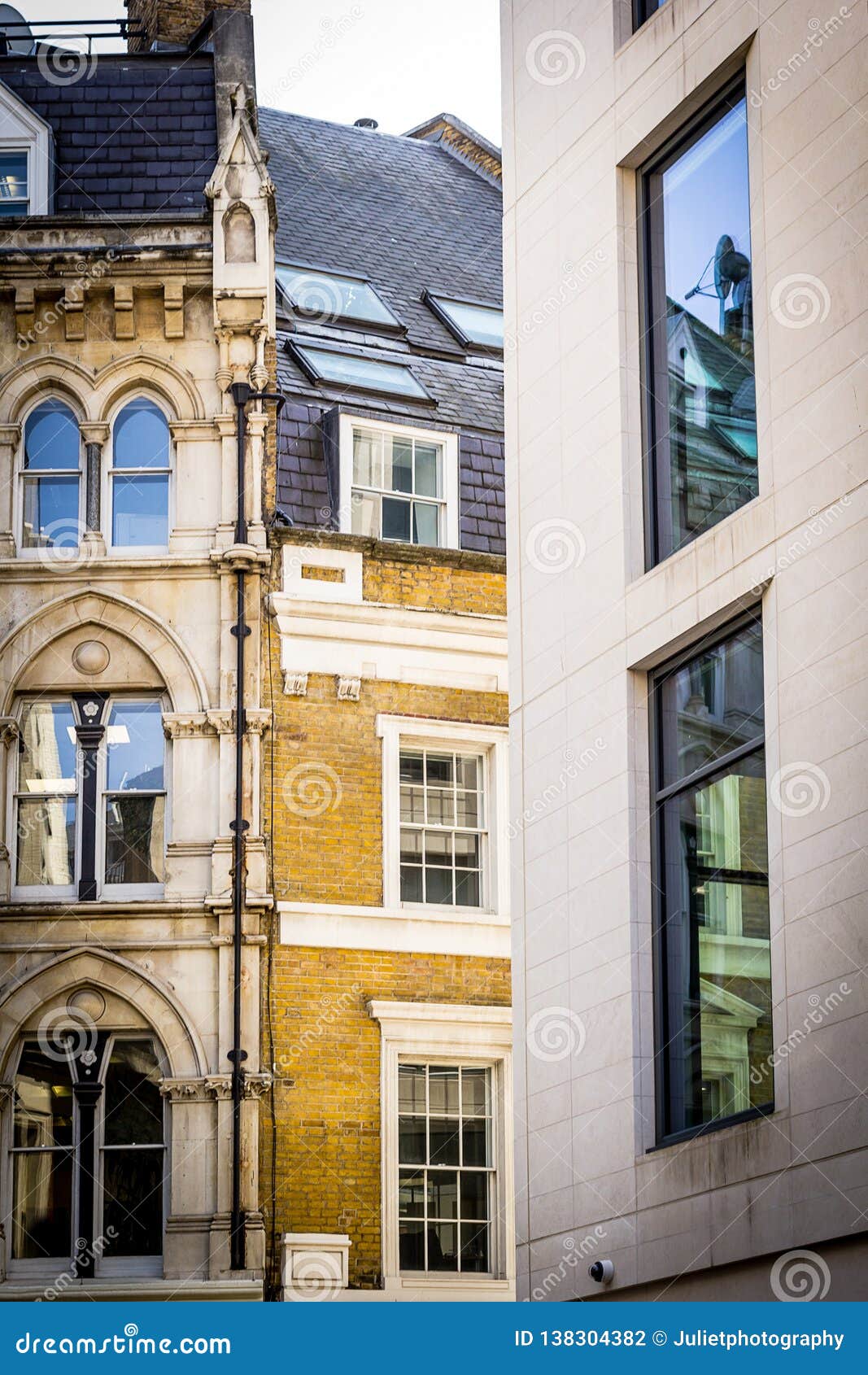 Old and New Architecture in London Stock Photo - Image of downtown ...