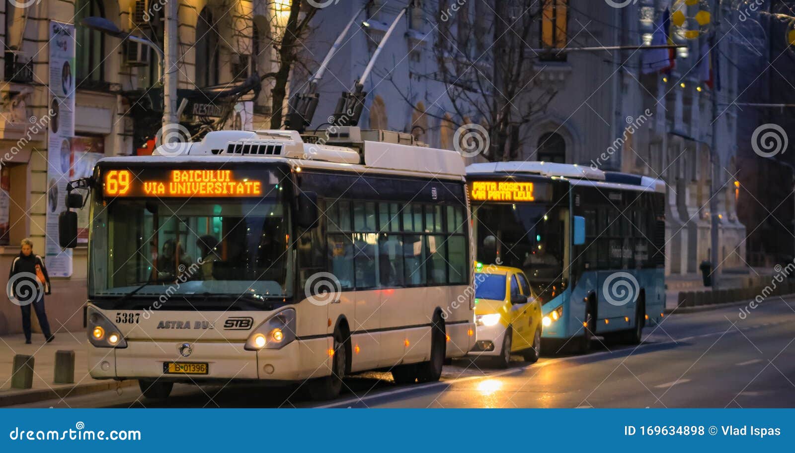 Old and New Bucharest Public Transportation STB Bus in Bucharest ...