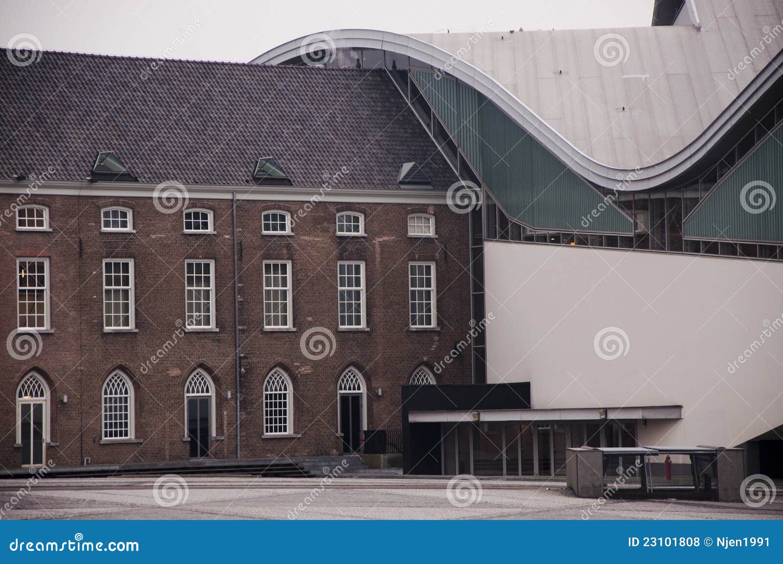 Old and new building stock photo. Image of waved, interesting - 23101808