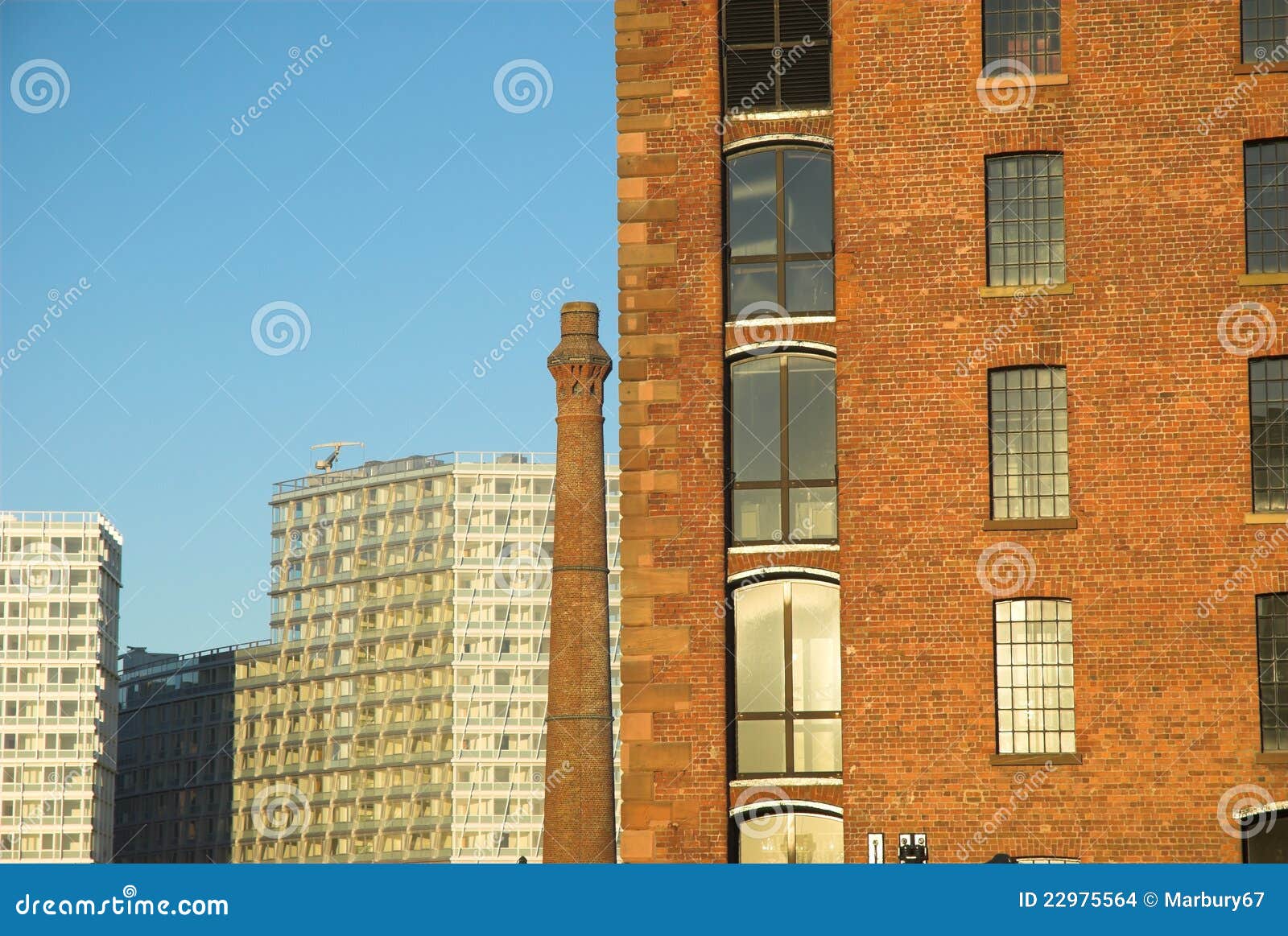 Old and New Buildings stock photo. Image of chimney, blue - 22975564