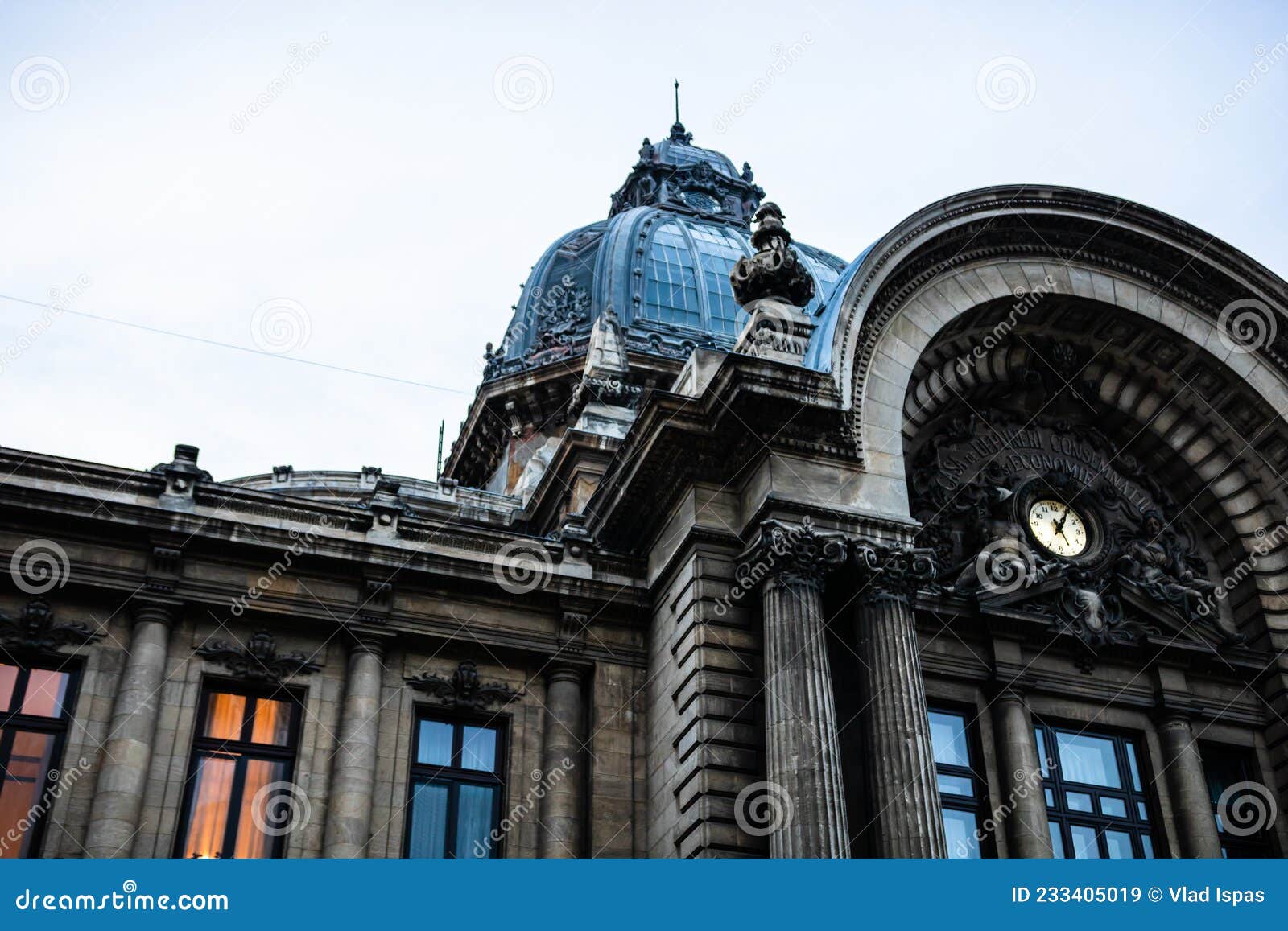 Old and New Buildings of Bucharest Capital of Romania, 2021 Stock Image ...