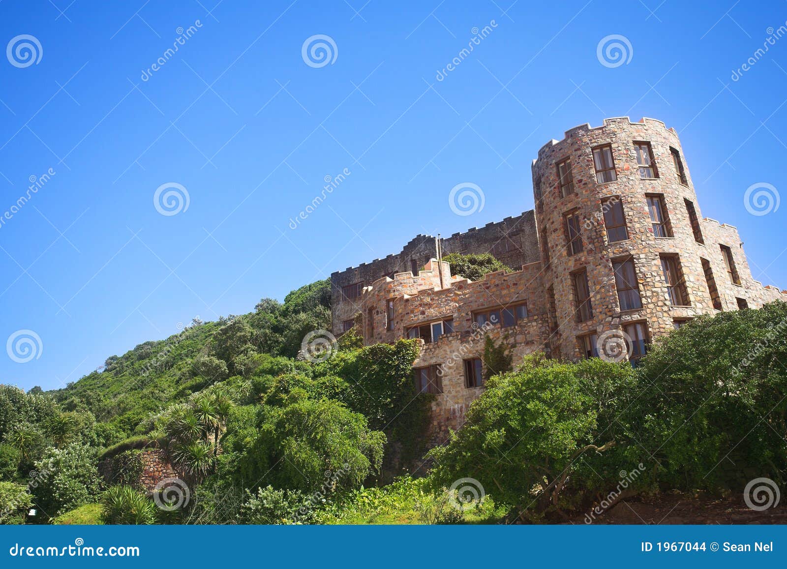 The Old and New Castles of Noetzie Stock Photo - Image of western ...