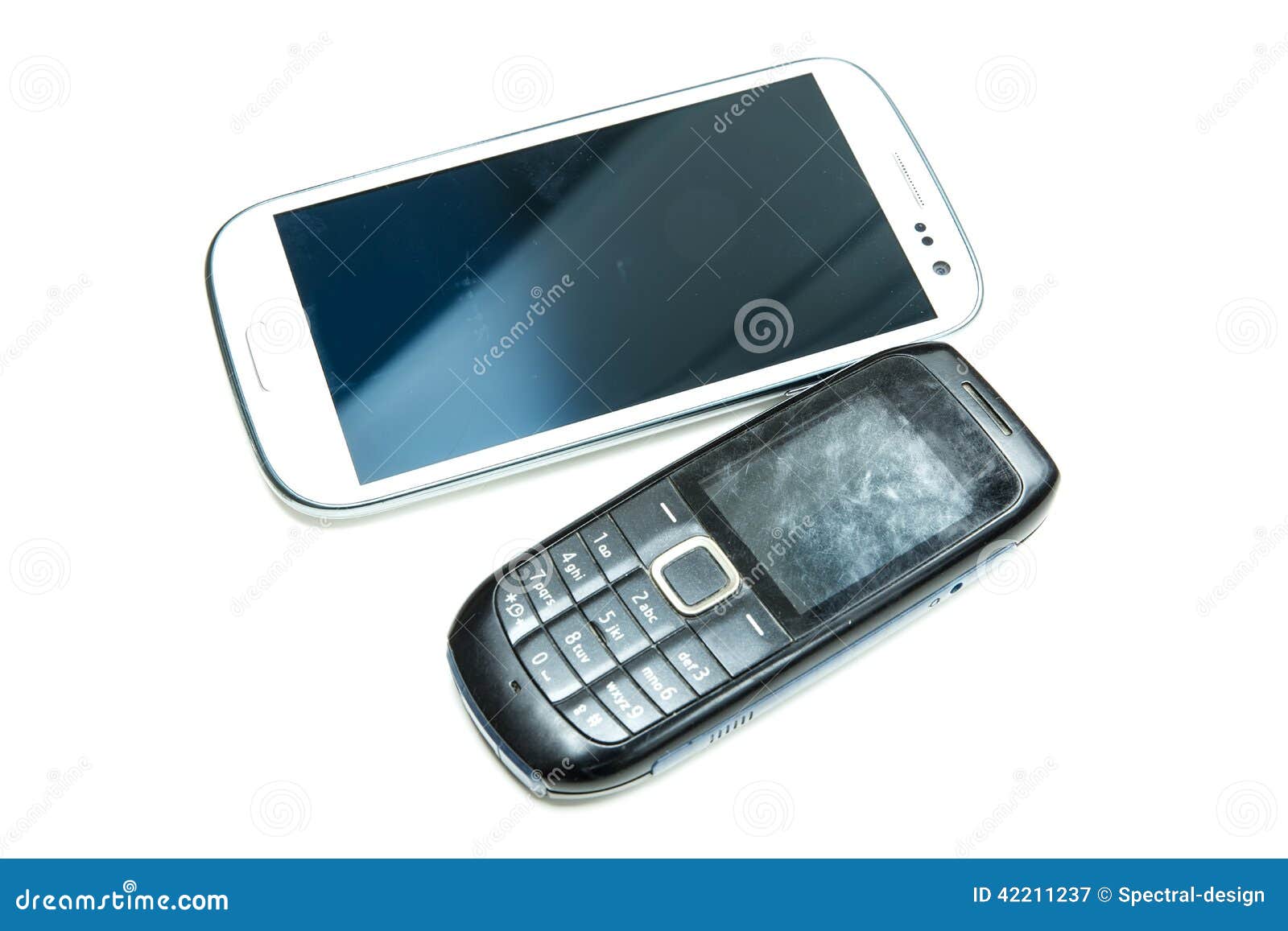 Old and new cellphones stock image. Image of electronic - 42211237