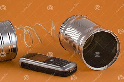 Old and New Communication stock photo. Image of string - 538218