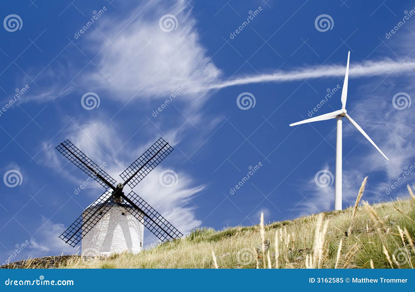 Old and New Energy stock image. Image of generator, blade - 3162585