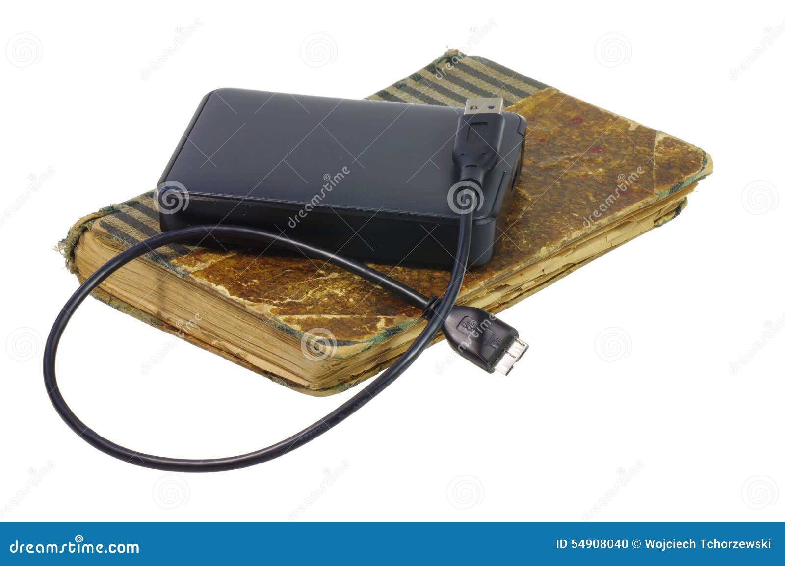 Old book and computer disc stock photo. Image of isolated - 54908040