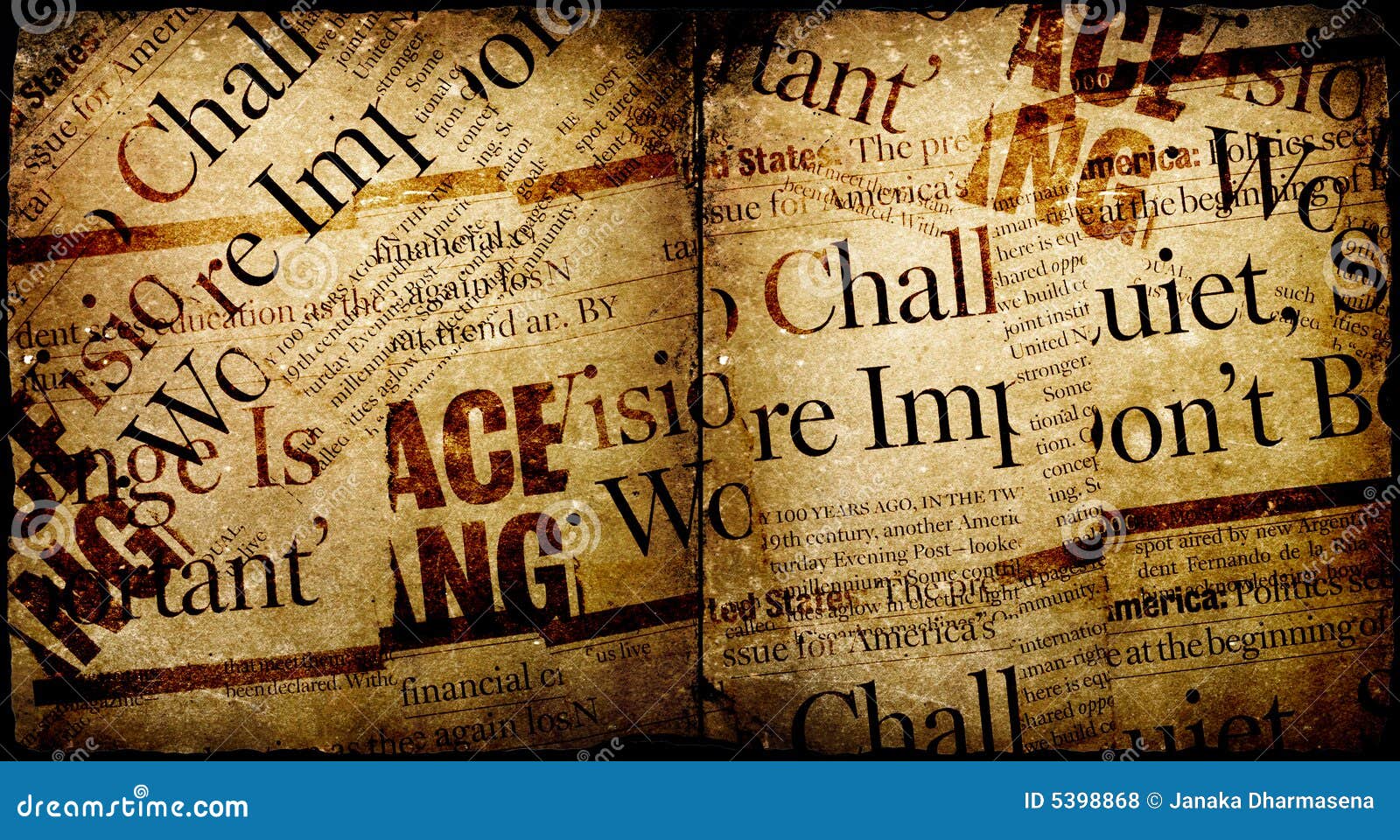 Old new paper stock photo. Image of article, letters, grunge - 5398868