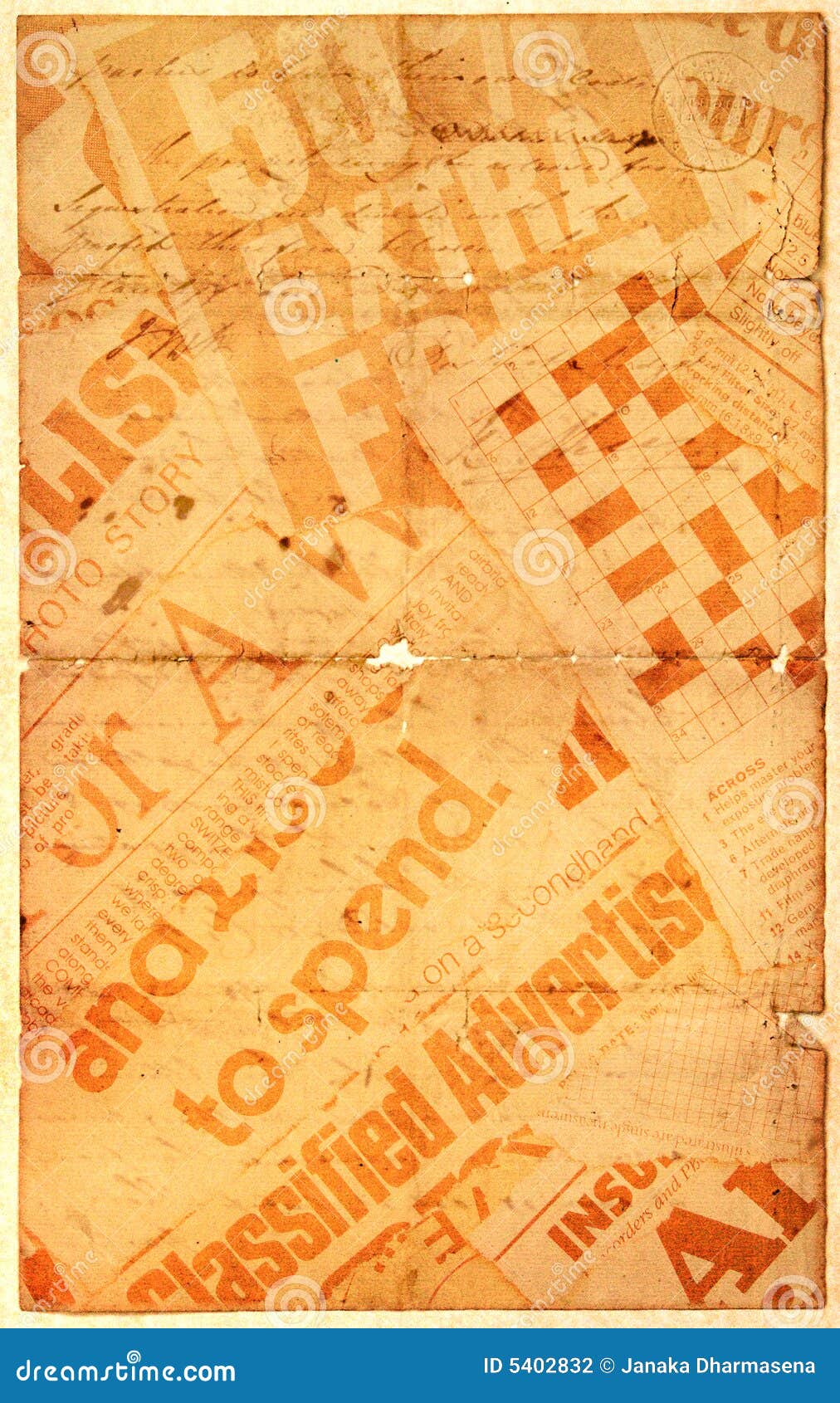 Old new paper stock photo. Image of covering, brown, journal - 5402832