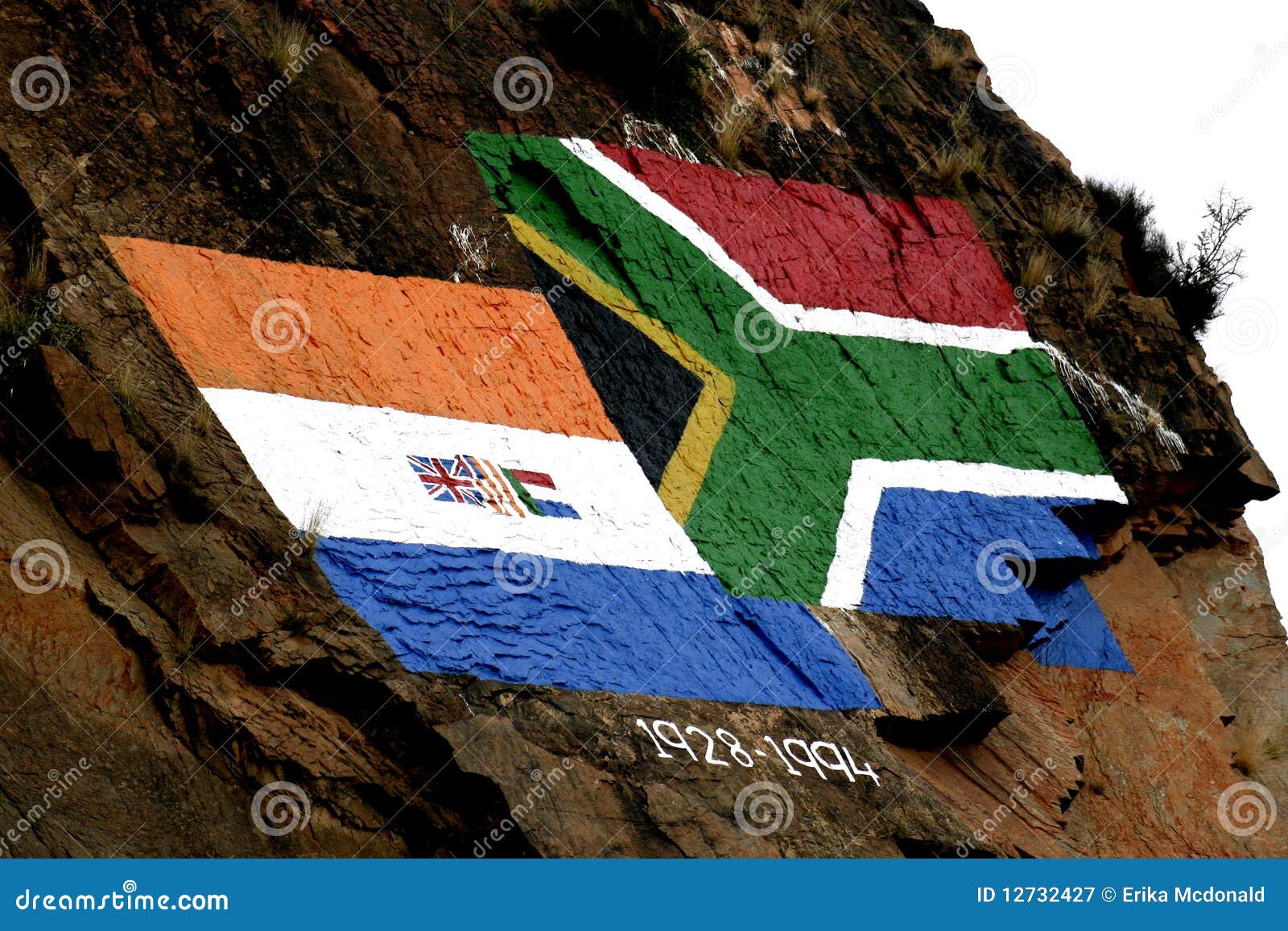 Old And New South African Flag Royalty Free Stock Photography - Image ...