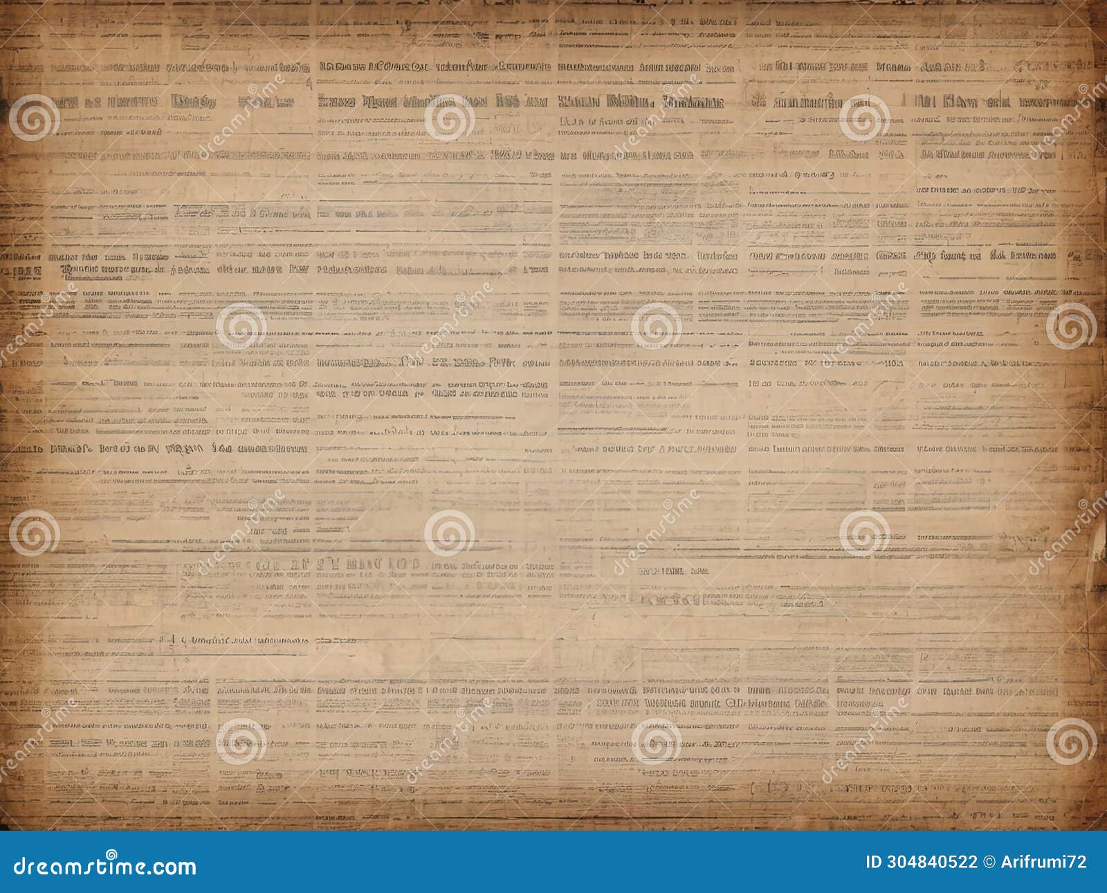 Old Newspaper Brown Vintage Aged Grunge Texture Background Stock ...