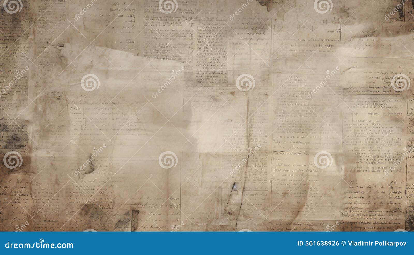 Old Newspaper with Torn Pages, Suitable for Historical Articles Stock ...