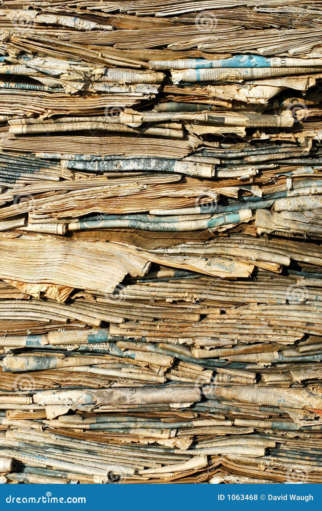 Old Newspapers stock photo. Image of stack, recycle, decay - 1063468